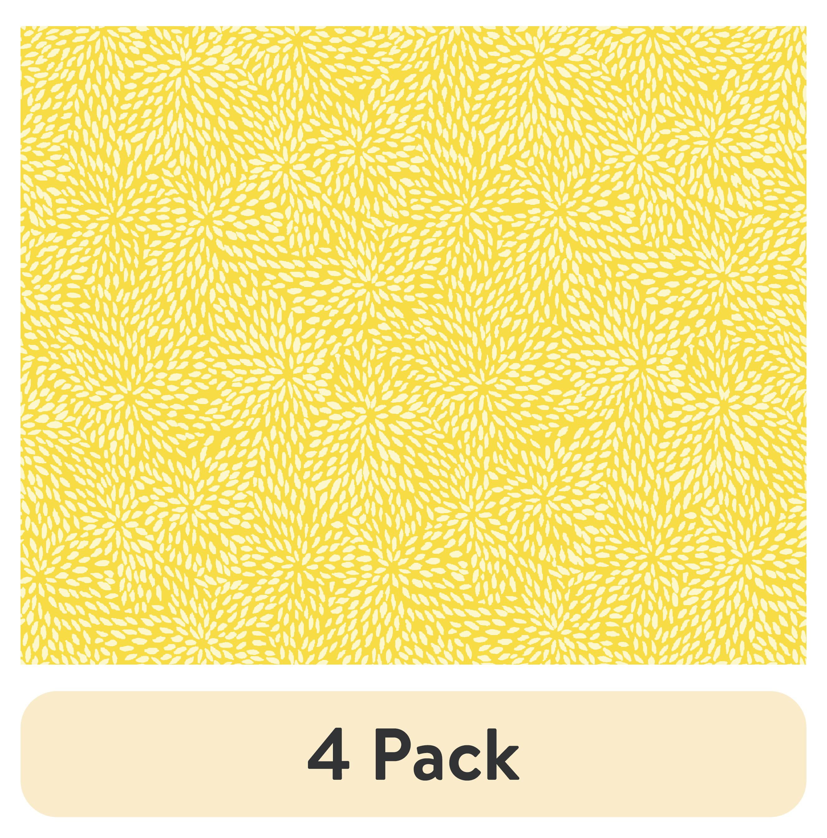 (4 pack) Waverly Inspirations Cotton 18" x 21" Burst Yellow Color ...