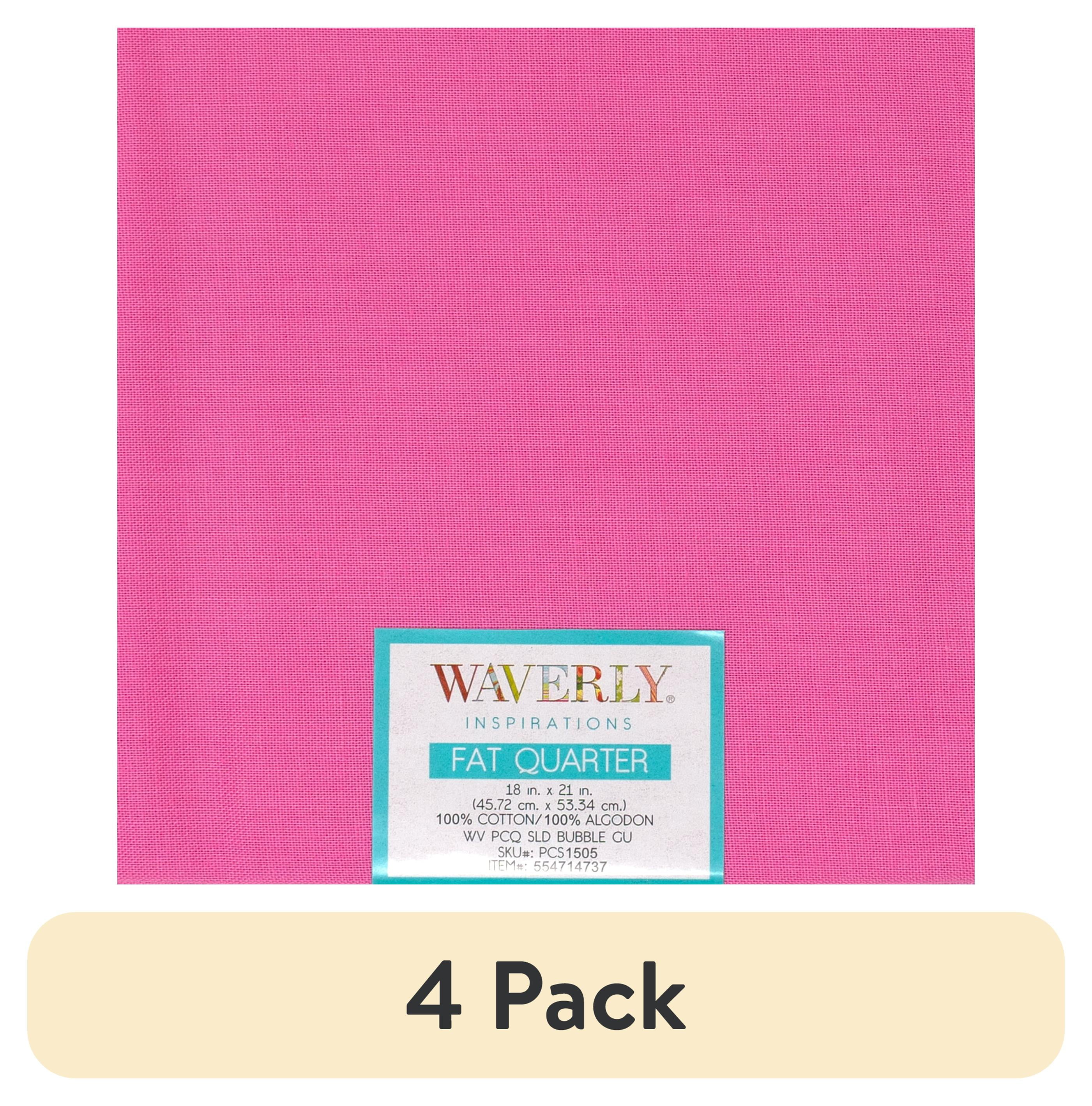 (4 pack) Waverly Inspirations Cotton 18" x 21" Fat Quarter Solid ...