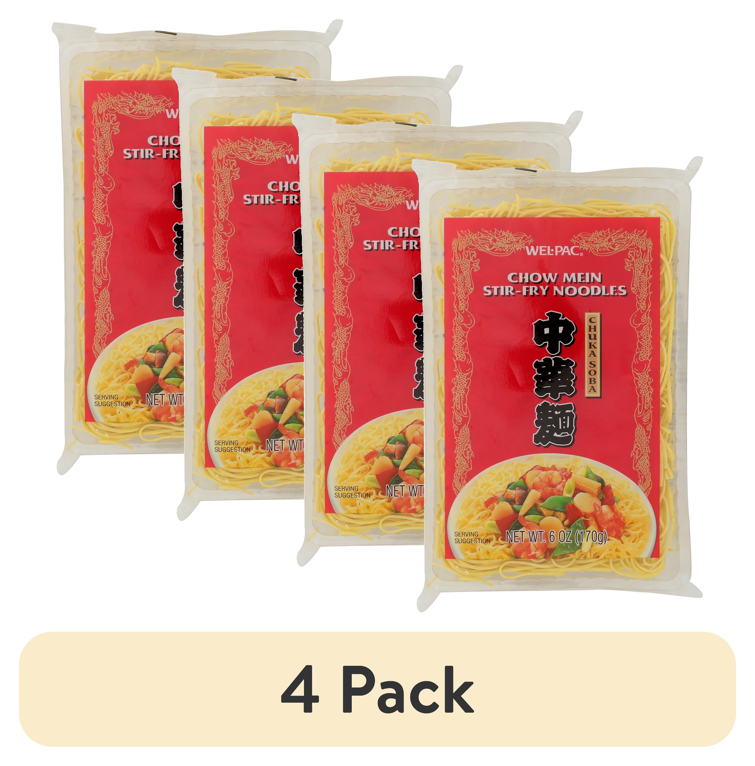 (4 pack) Wel Pac Chow Mein Stir-Fry Noodles, 6 Oz - Walmart.com