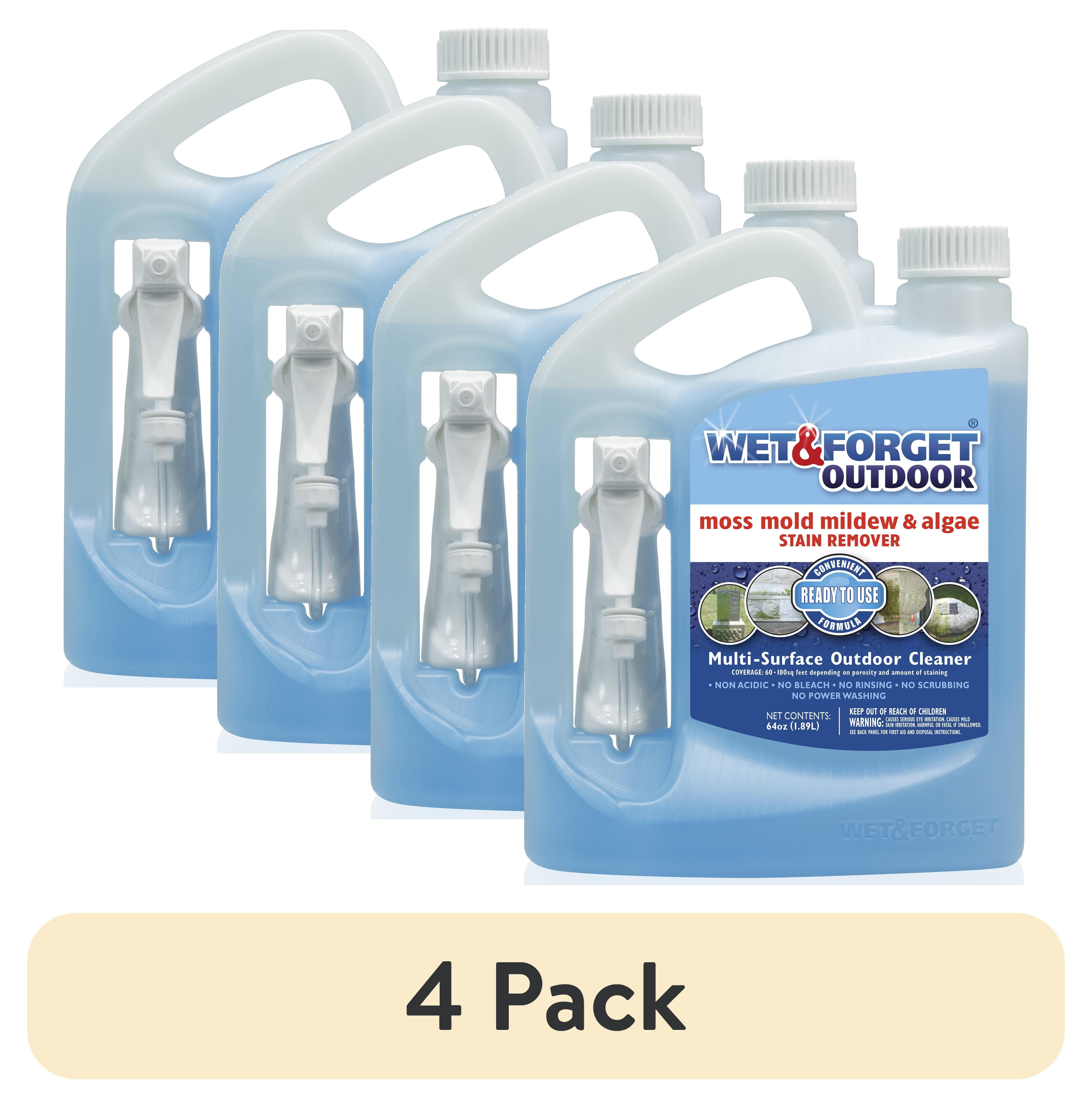 (4 pack) Wet & Forget Outdoor Moss, Mold, Mildew, and Algae Stain ...