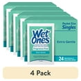 (4 pack) Wet Ones Sensitive Skin Hand Wipes, Fragrance Free, Unscented ...