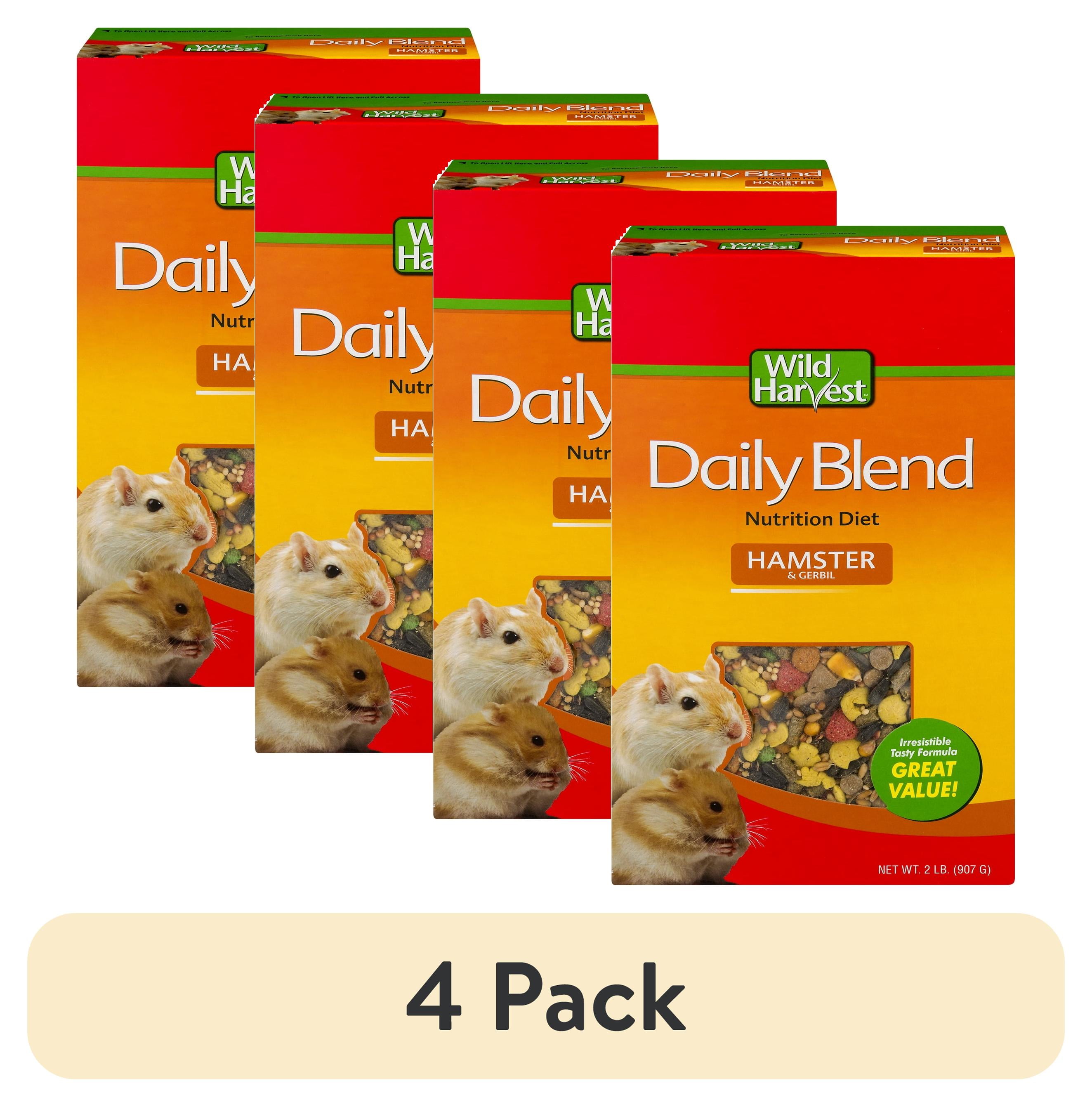 (4 pack) Wild Harvest Daily Blend Nutrition Diet for Hamsters and ...
