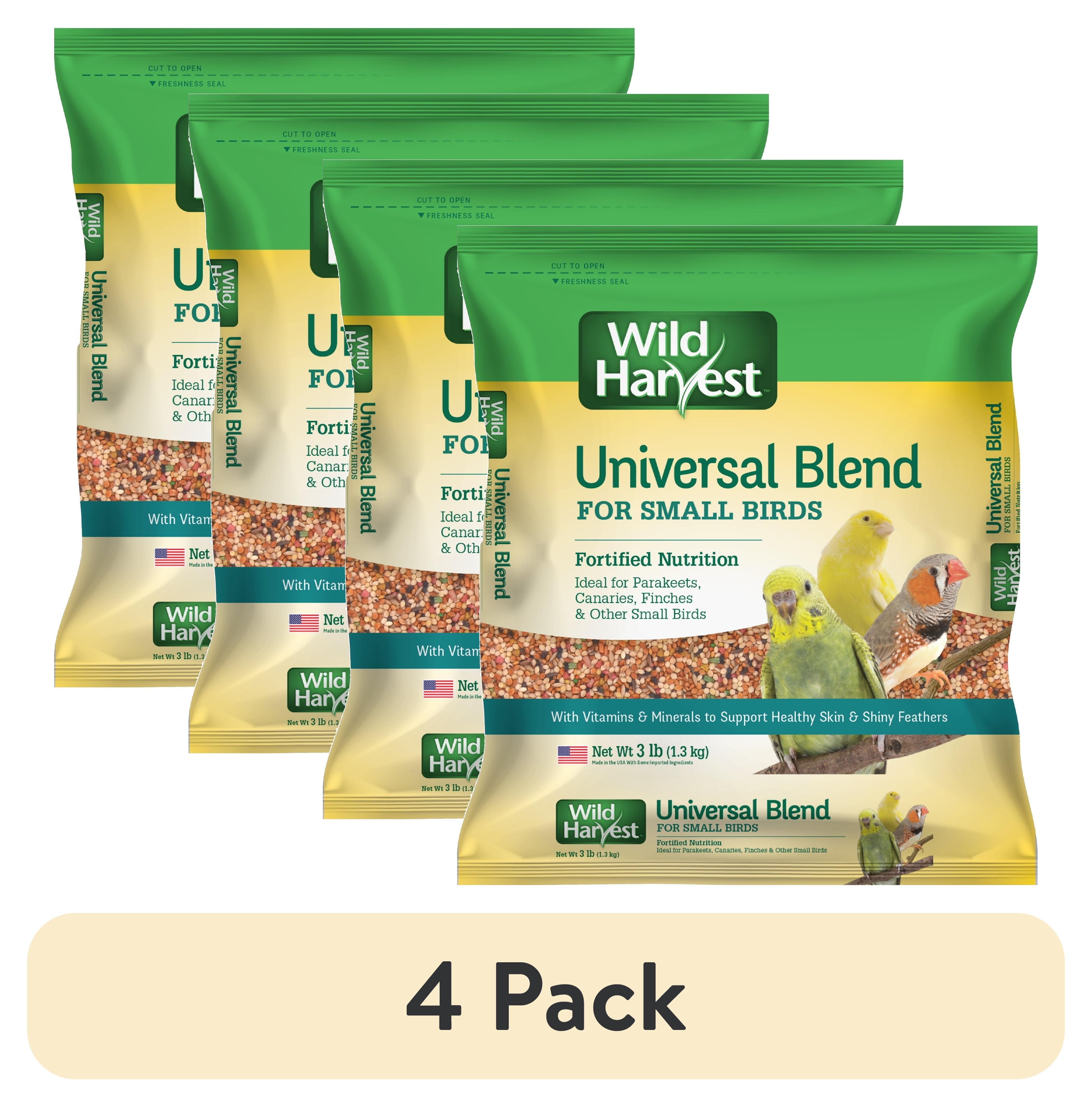 (4 pack) Wild Harvest Universal Blend Premium Small Birds Seed, 3 lbs ...