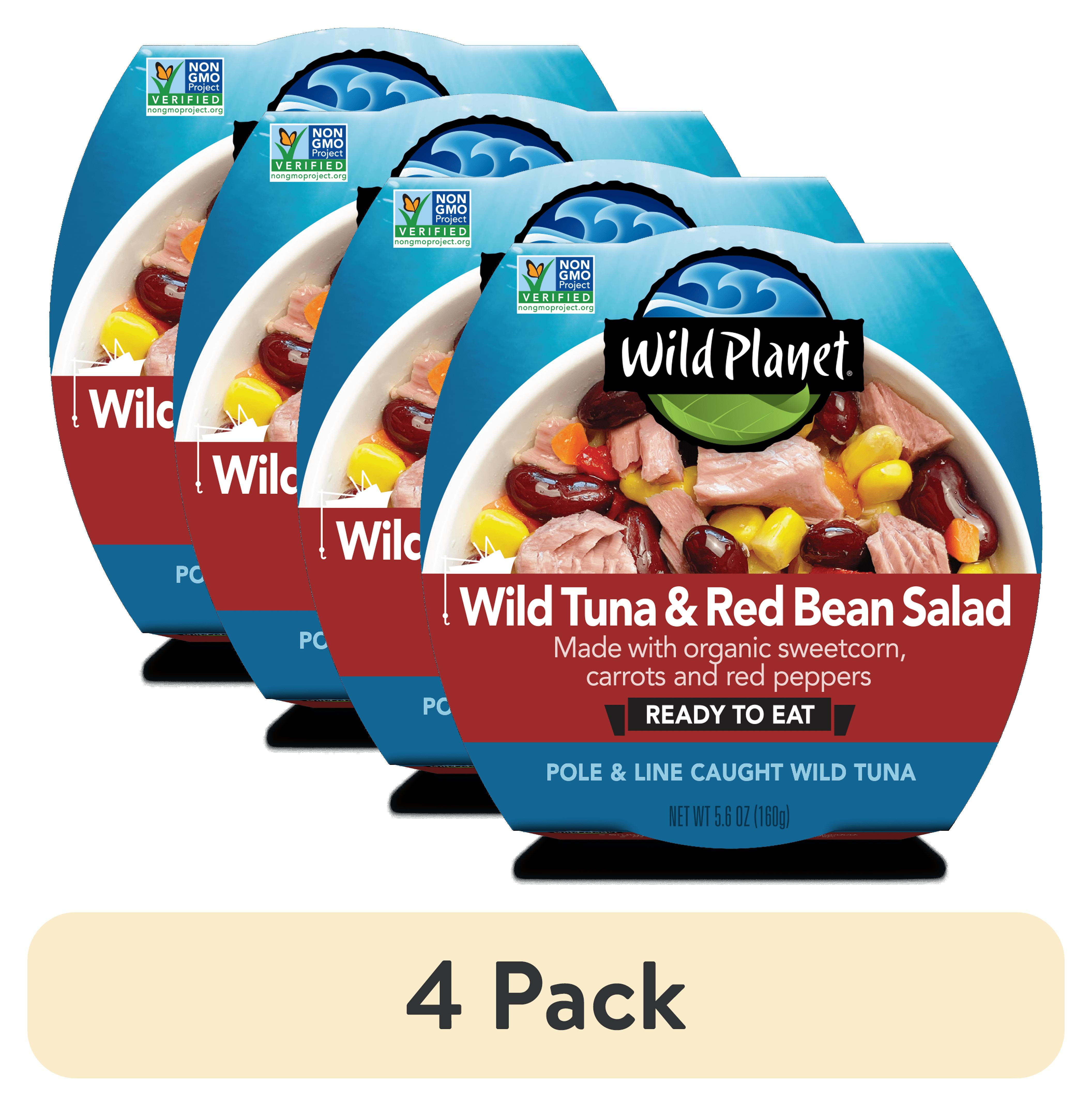 (4 pack) Wild Planet Wild Caught Tuna & Red Bean Salad with Veggies ...