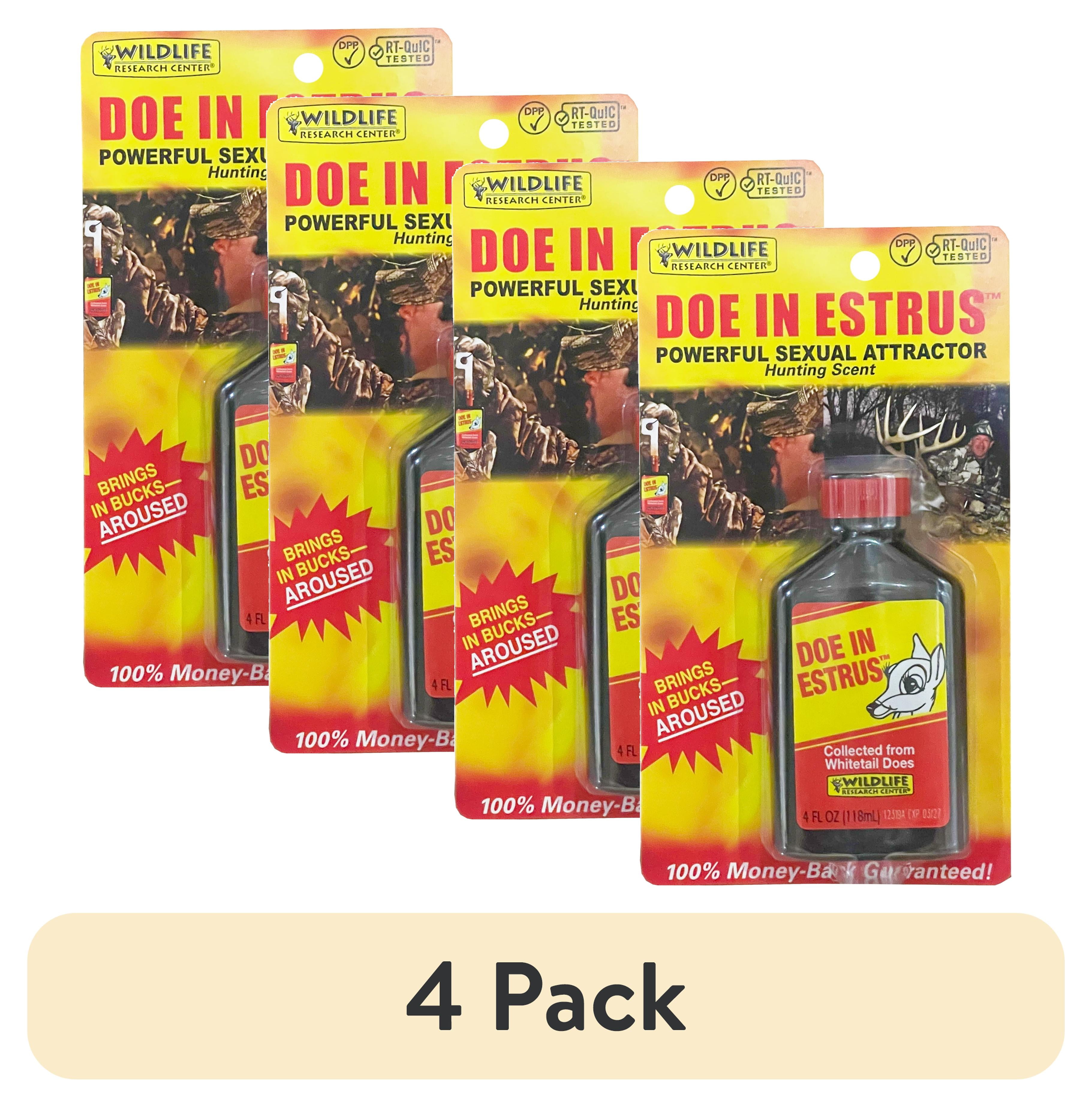 (4 pack) Wildlife Research Center, Doe in Estrus, Doe Estrous Hunting ...