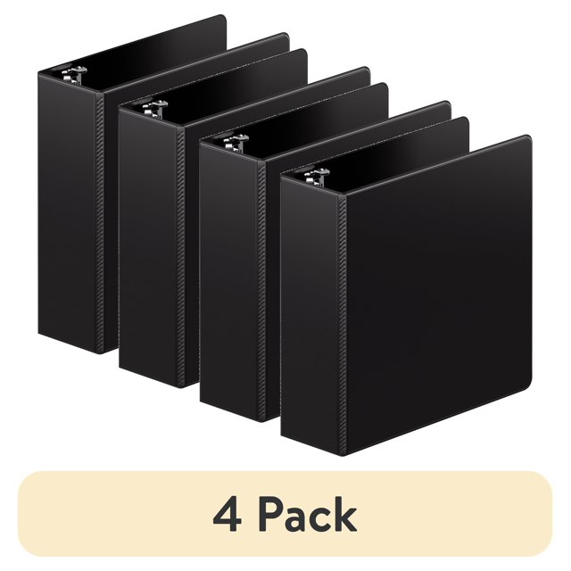 (4 pack) Wilson Jones, WLJ38449B, Extra-Durable Hinge Heavy-Duty View ...