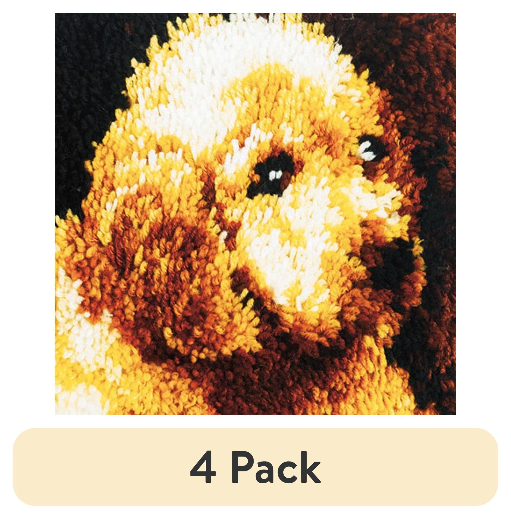 (4 pack) Wonderart Latch Hook Kit - Puppy Love - Walmart.com