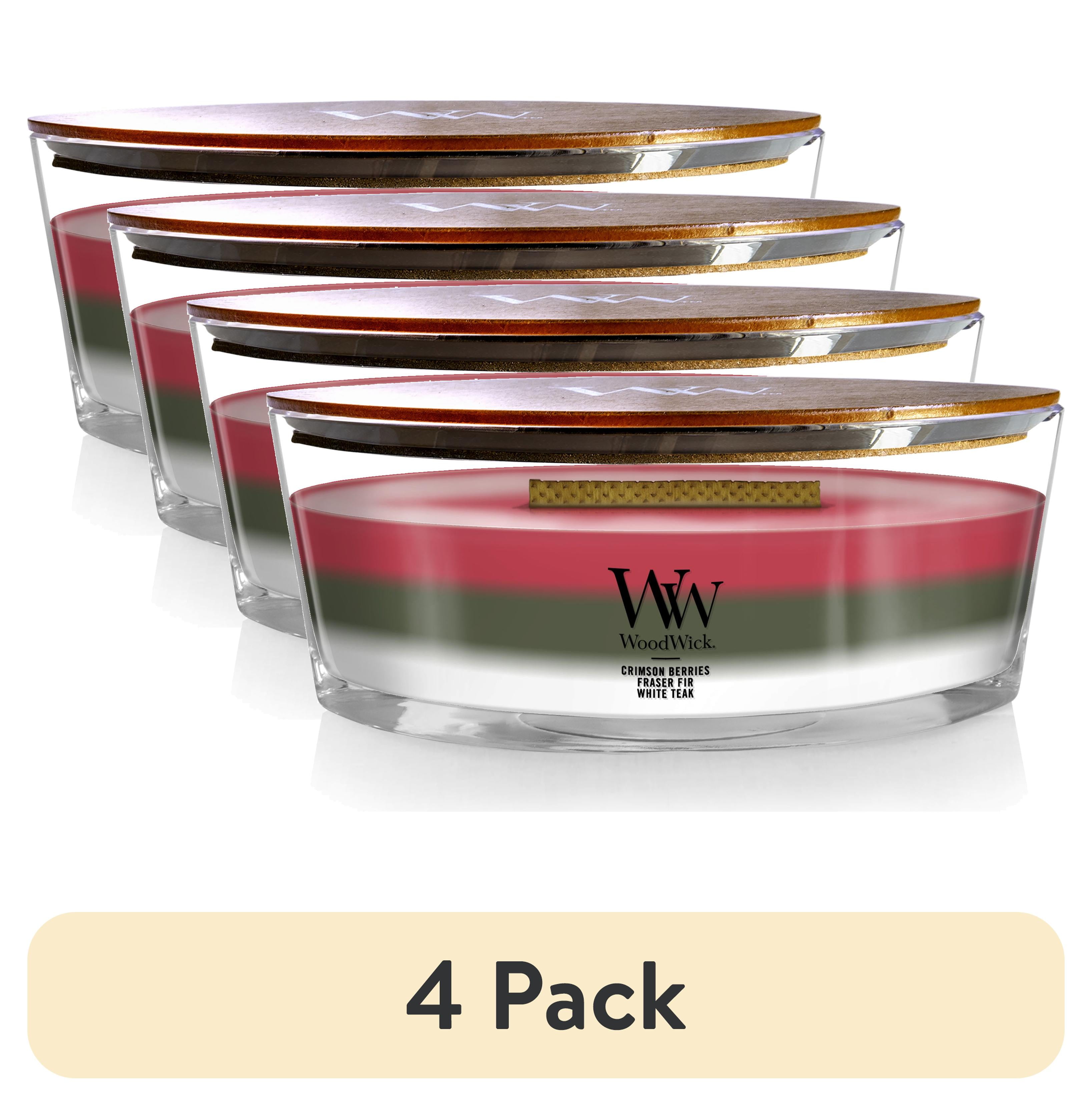 (4 pack) WoodWick Candles Ellipse Trilogy Scented Candle, Winter ...