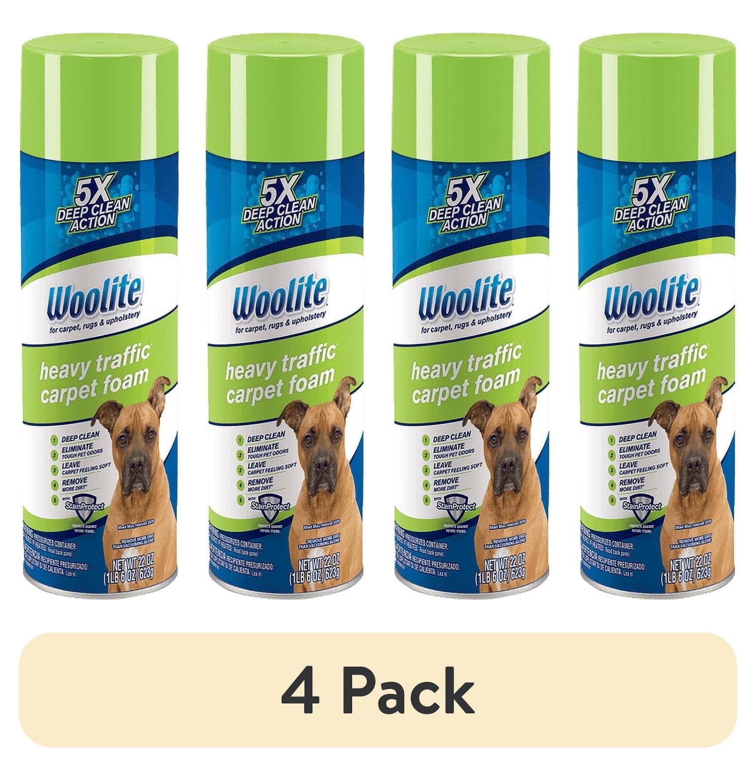 (4 pack) Woolite 22 OZ Heavy Traffic Carpet Cleaner Aerosol Deep ...