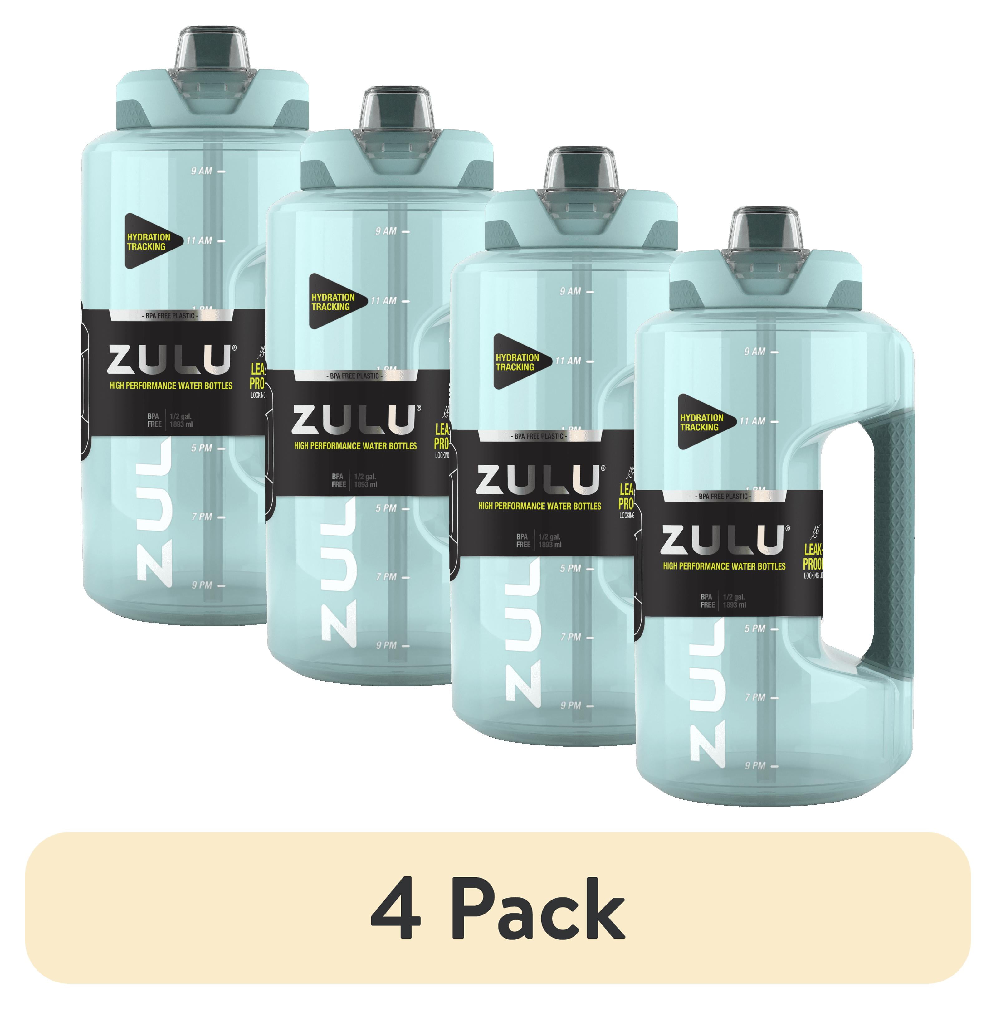 (4 pack) ZULU Goals 64 oz Half Gallon Plastic Goals Water Jug - Walmart.com