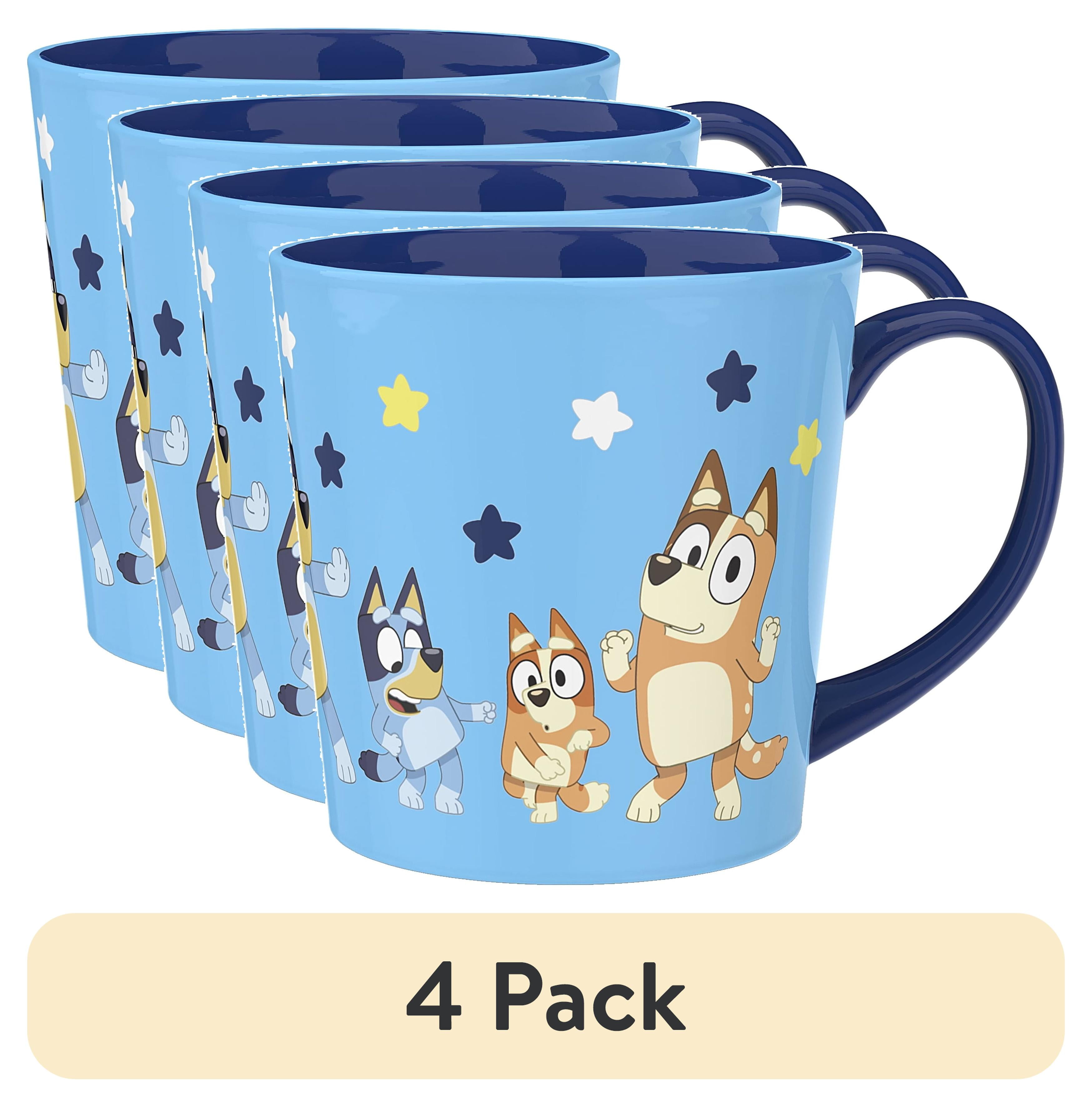 (4 pack) Zak Designs Bluey Emerson Mug, Bluey - Walmart.com