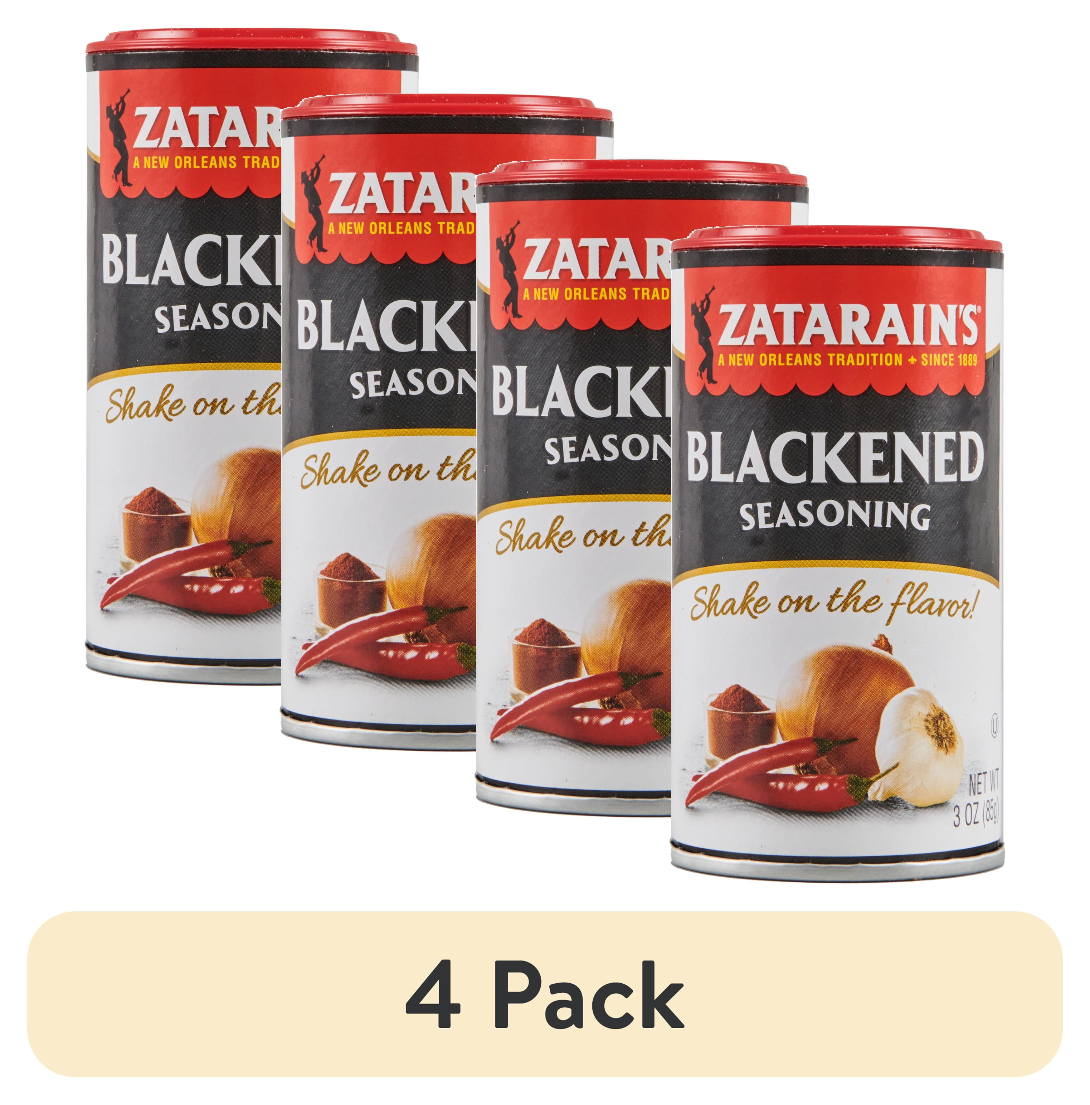 (4 pack) Zatarain's New Orleans Style Blackened Seasoning, 3.0 oz Can ...