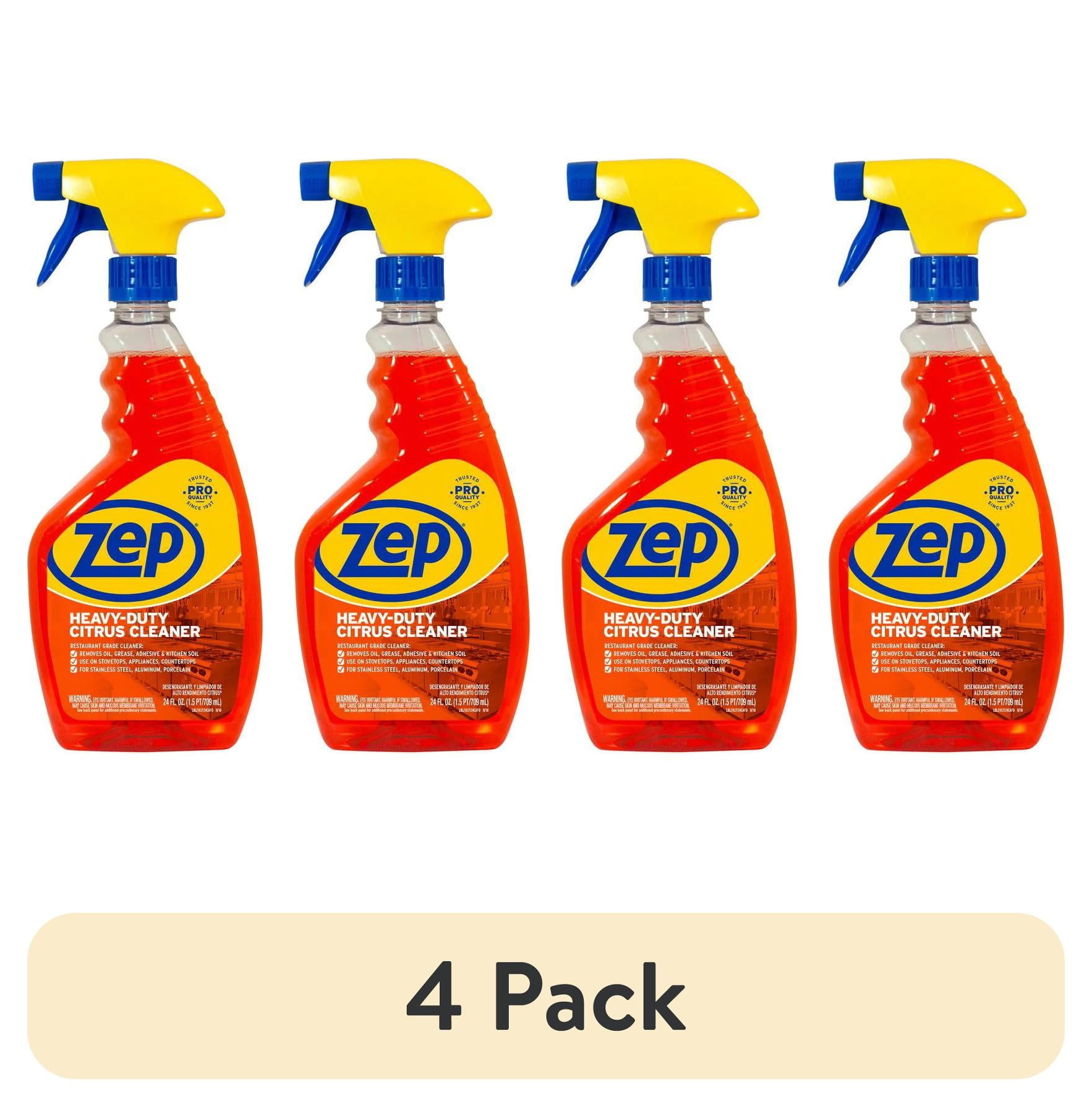 (4 pack) Zep Heavy-Duty 24 oz Citrus Cleaner - Walmart.com
