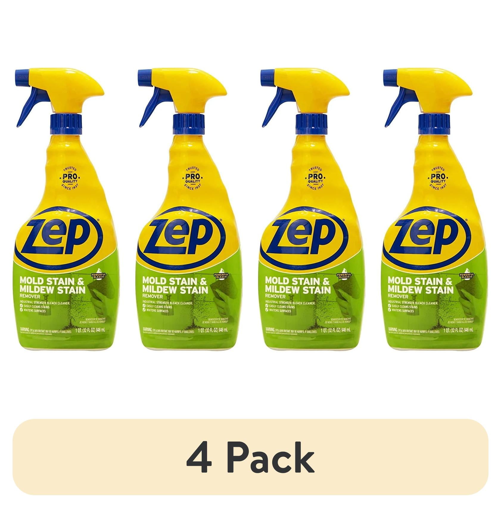 (4 pack) Zep Mold Stain & Mildew Remover, 32 Fl Oz - Walmart.com