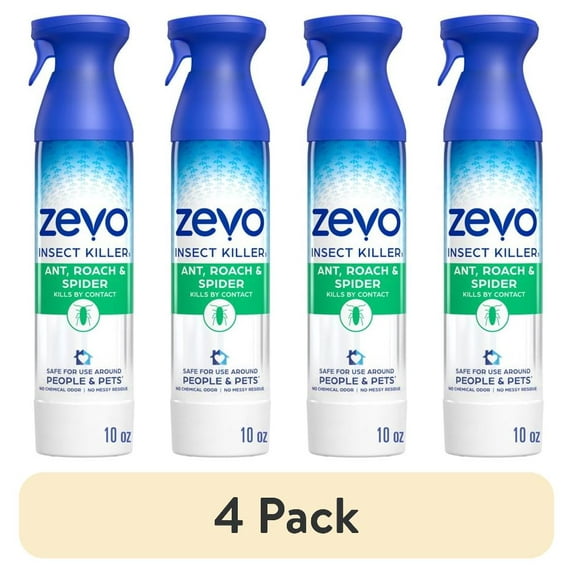 (4 pack) Zevo Crawling Insect Killer Spray: Bug Spray for Home Use ...