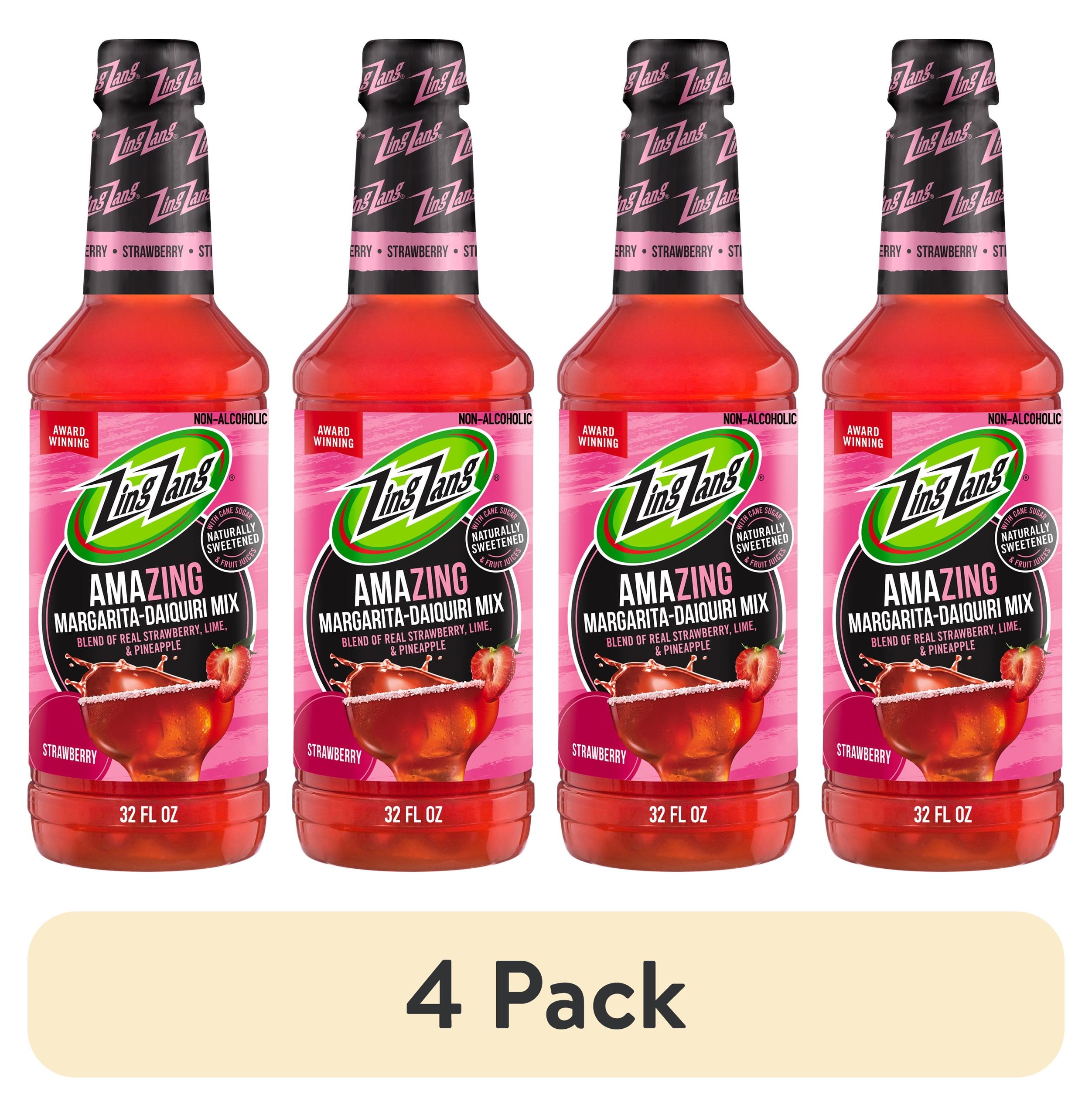 (4 pack) Zing Zang Amazing Strawberry Margarita-Daiquiri Mix, Non ...
