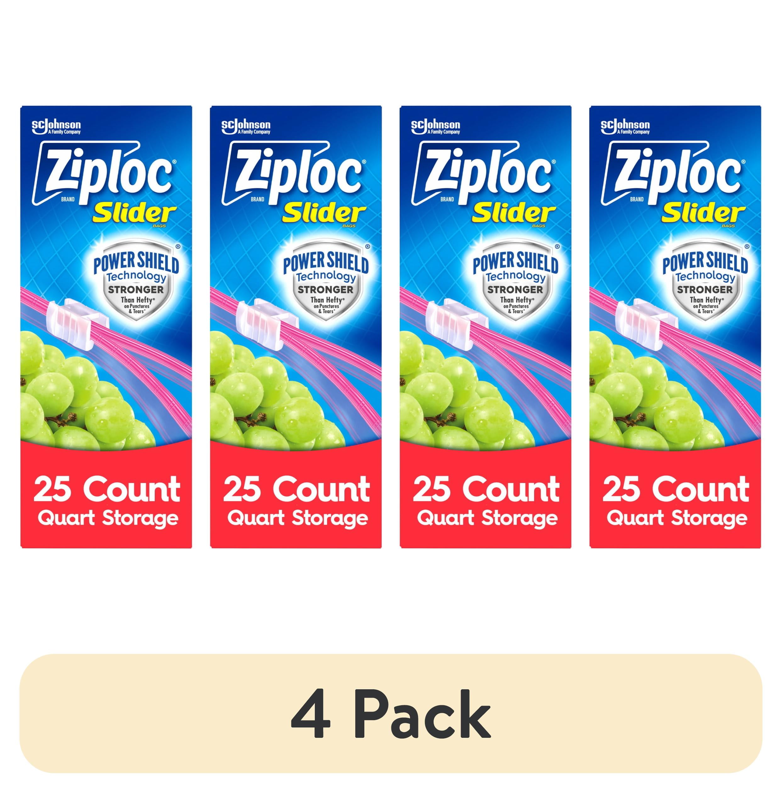 (4 pack) Ziploc Brand Storage Bags, School Supplies, with Grip 'n Seal ...