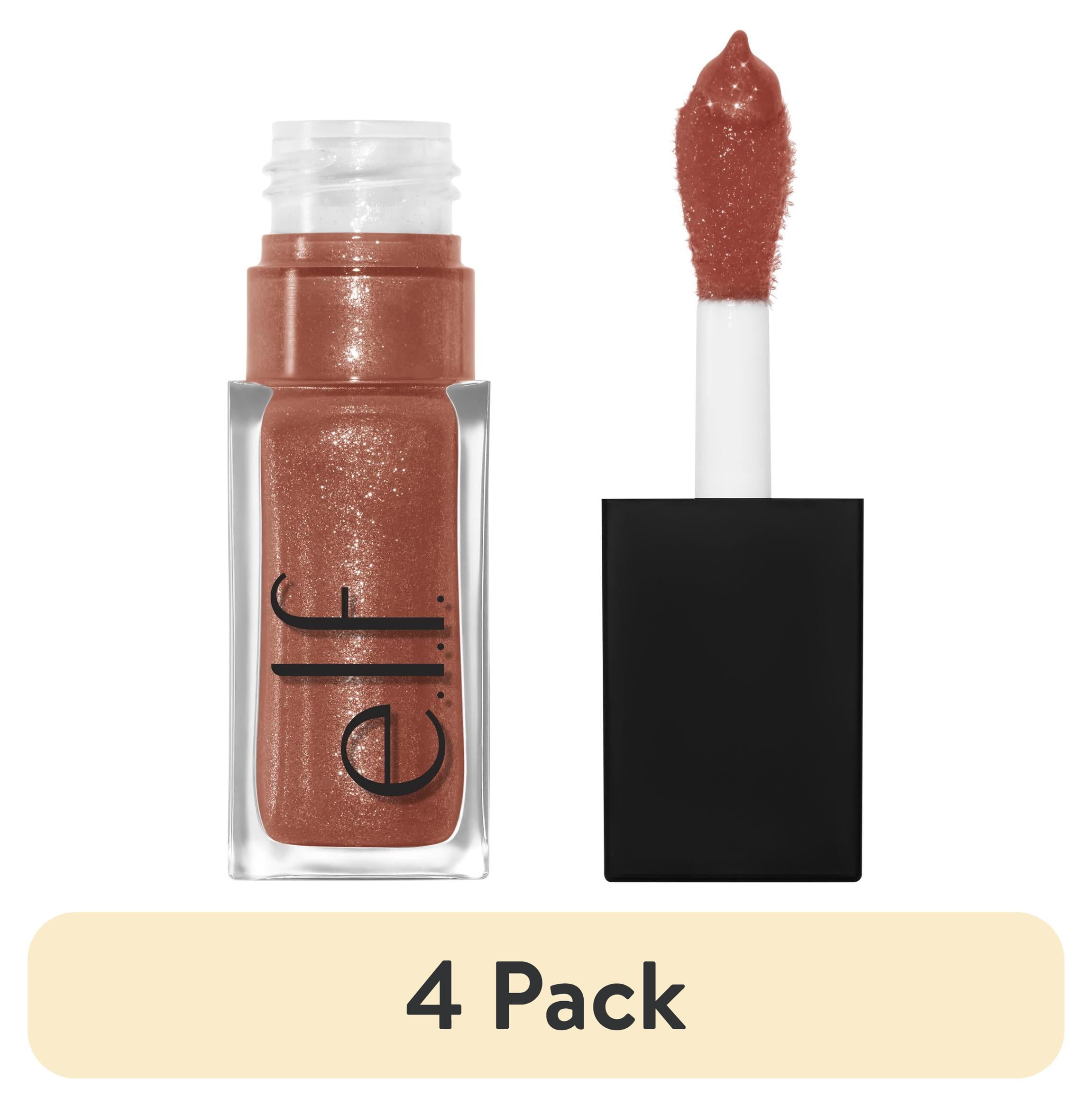 (4 pack) e.l.f. Glow Reviver Lip Oil Glimmer - Super-neutral - 0.25 fl ...