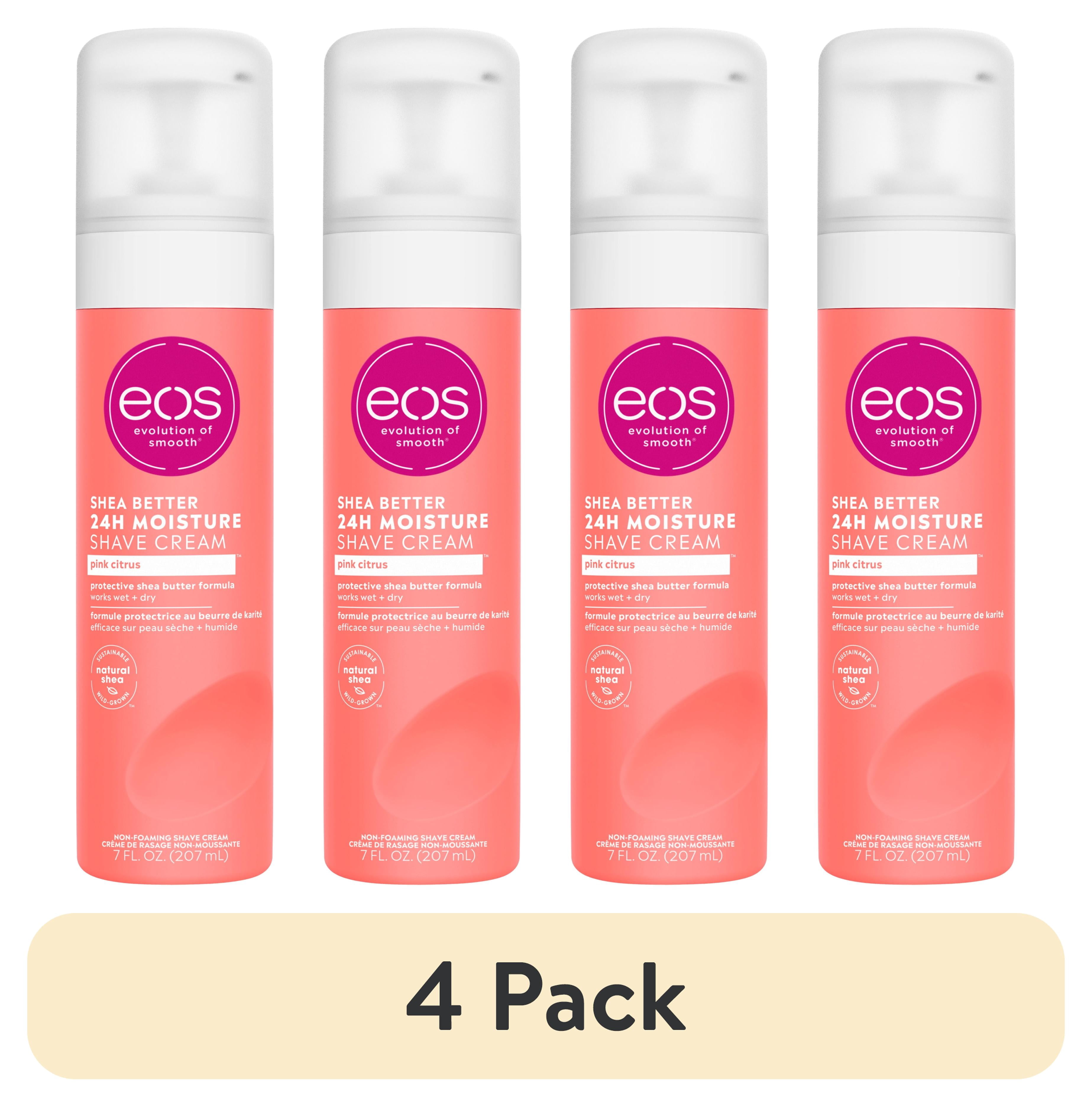 (4 pack) eos Shea Better Shave Cream - Pink Citrus | 7 oz - Walmart ...