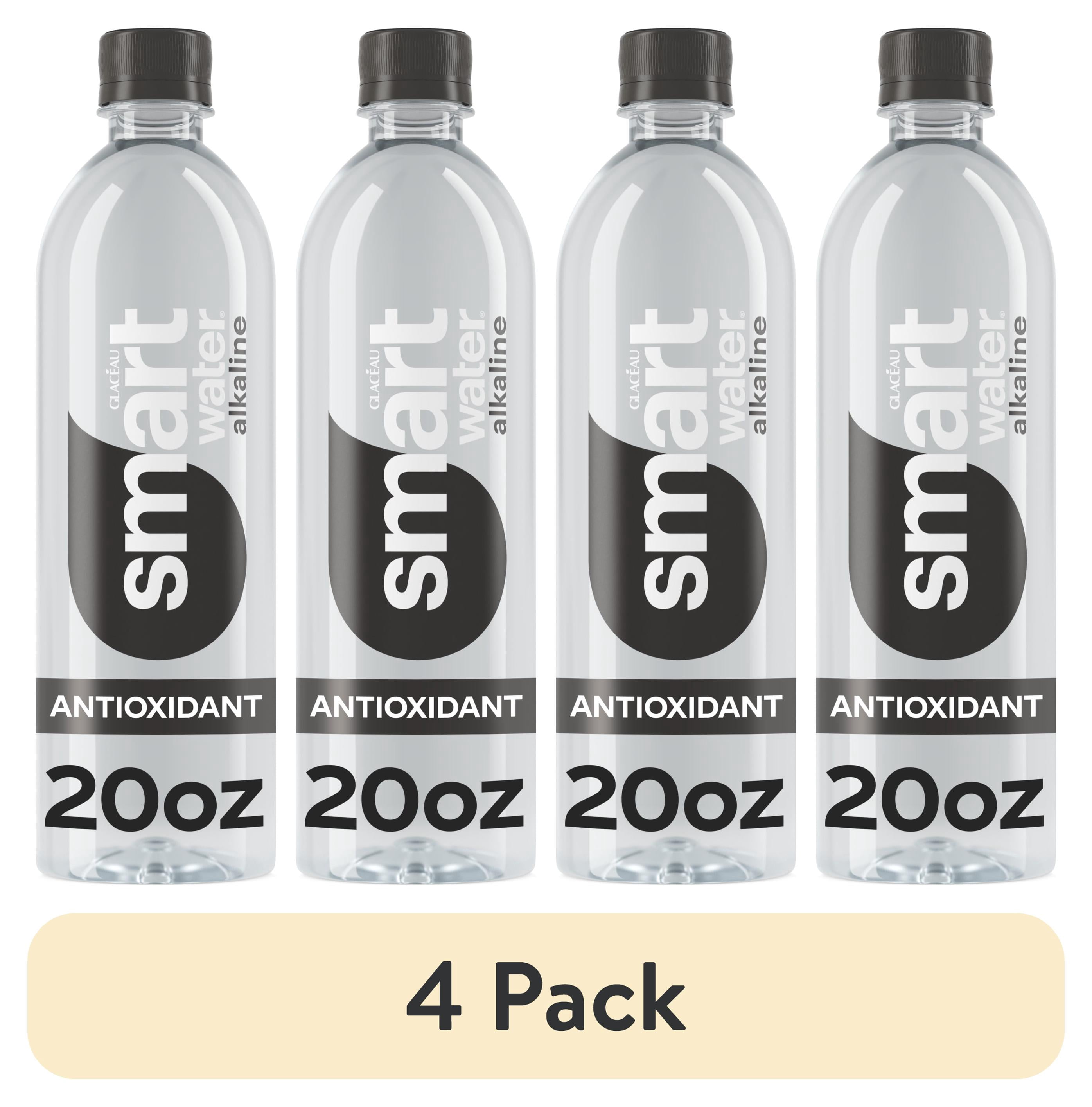 (4 pack) smartwater alkaline with antioxidant ionized electrolyte vapor ...