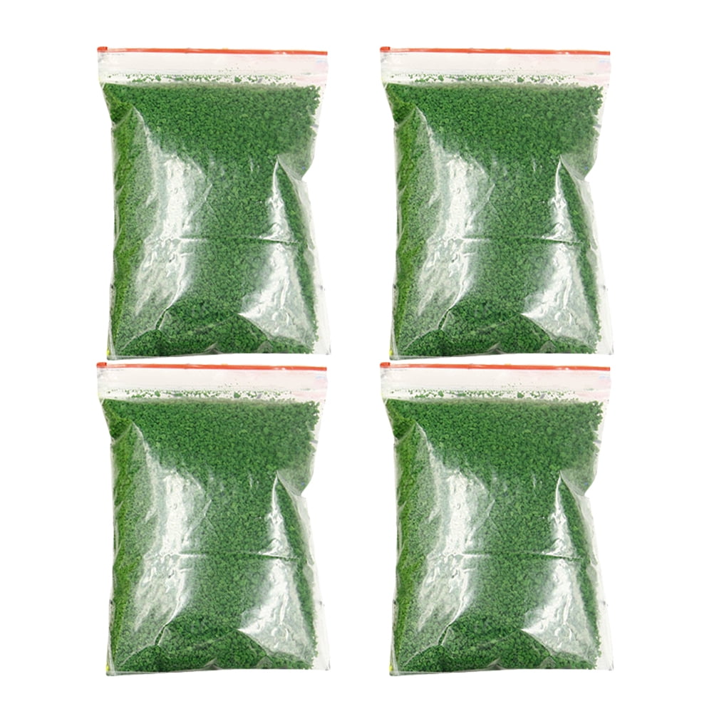 4 packs Green Fake Grass Powder Static Grass Powder Fairy Garden ...