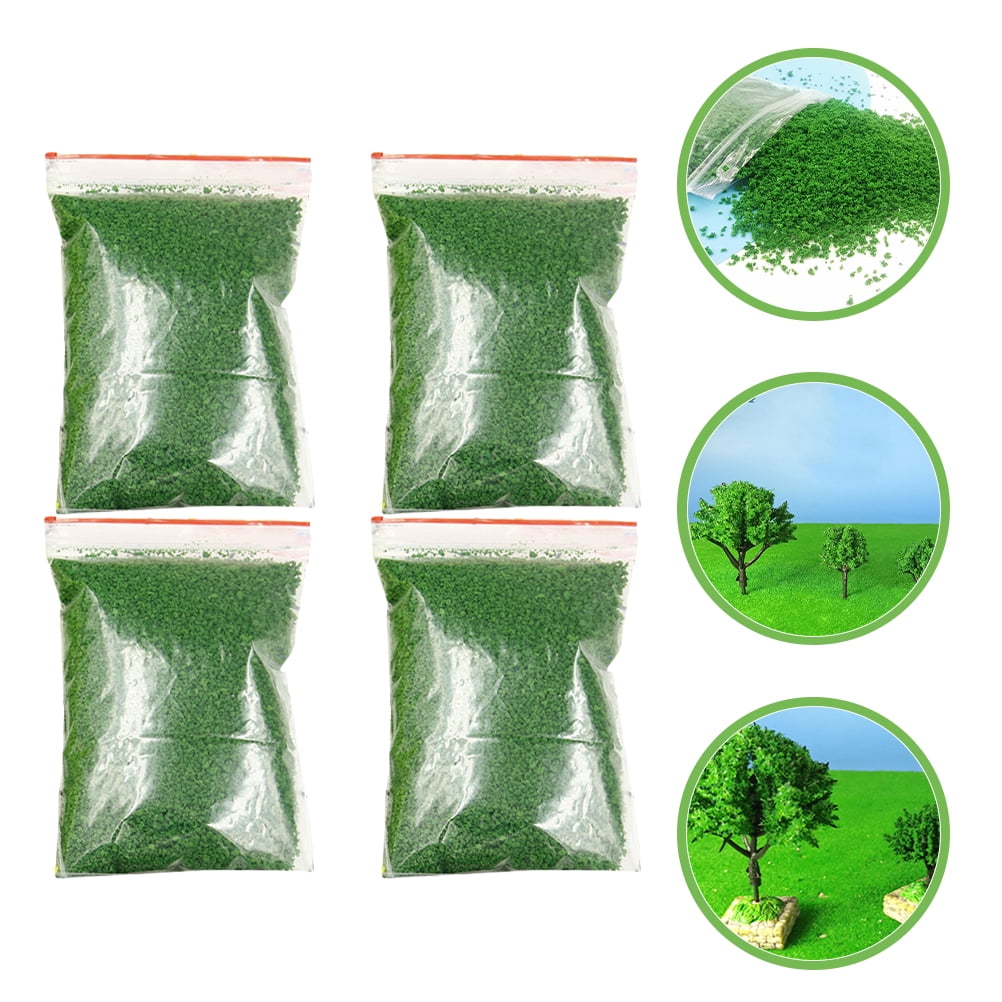 4 packs Model Train Scenery Static Grass Simulated Moss Artificial ...