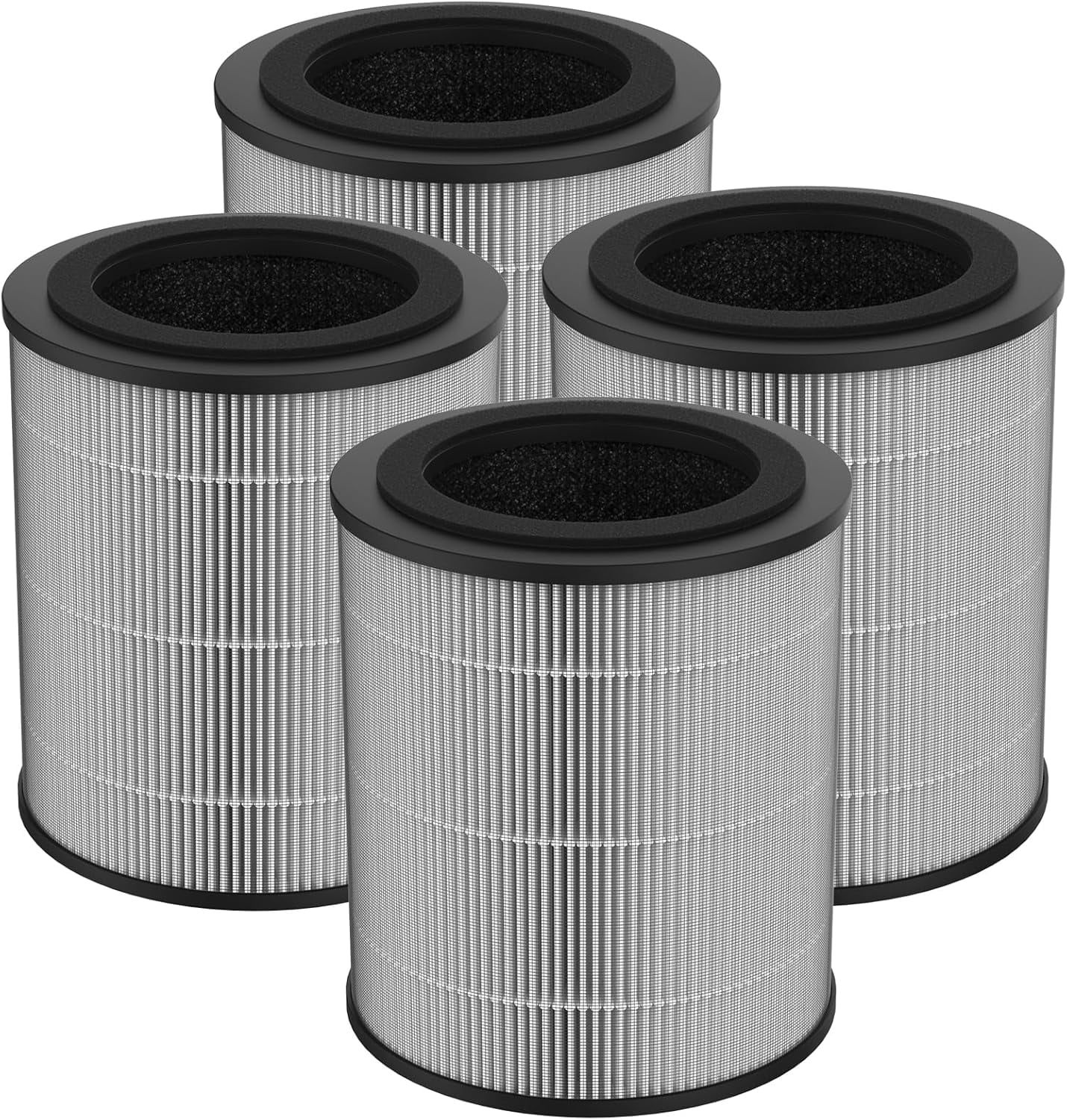 4 packs of 100 replacement filters, compatible with 100 air purifier, 3 ...