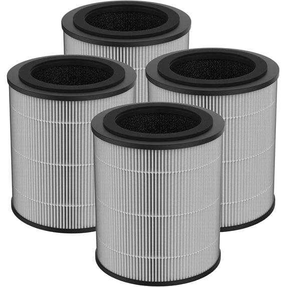4 packs of 100 replacement filters, compatible with 100 air purifier, 3 ...
