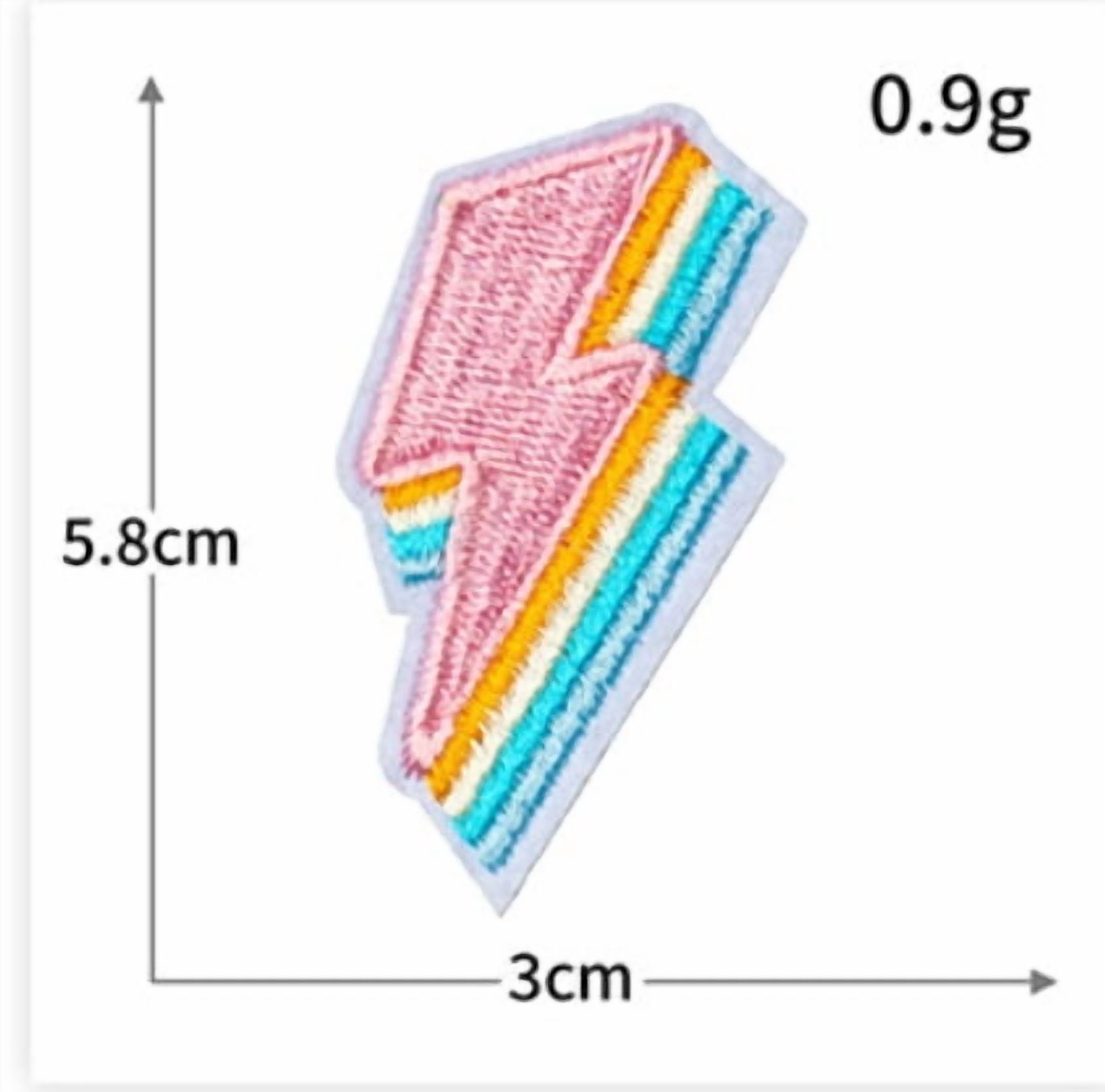 4 packs of computer embroidered badges diy patches sweet embroidered ...