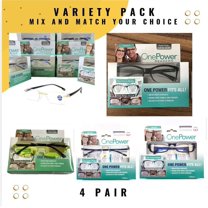 One Power Adjustable Reading Glasses with Auto Focus View Lens, Round ...