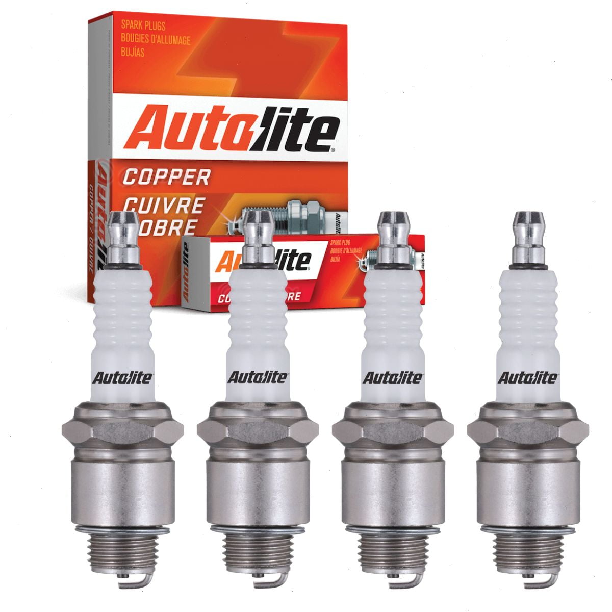 4 pc Autolite 308 Copper Core Spark Plugs for 592 AR10 Ignition Wire ...