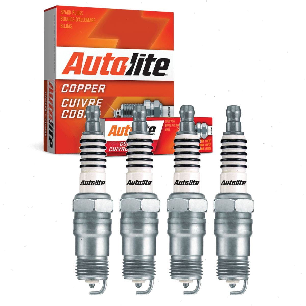 4 pc Autolite 765 Copper Core Spark Plugs for AWRF42 BN12Y Ignition ...