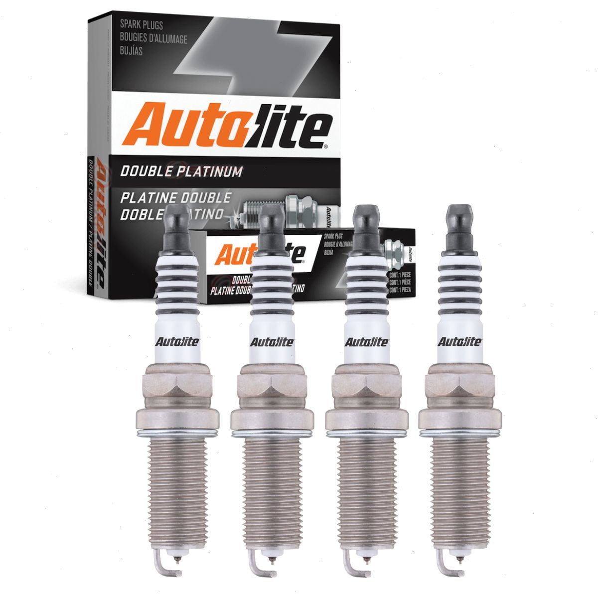 Autolite Double Platinum APP5325 Spark Plugs, 4 Pack, Durable Ignition Performance - Walmart.com