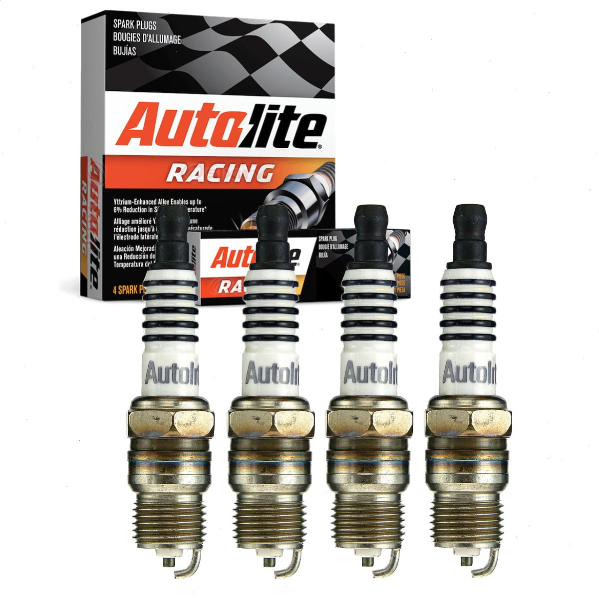 4 pc Autolite AR25 Racing Spark Plugs for 18 6630 Ignition Wire ...