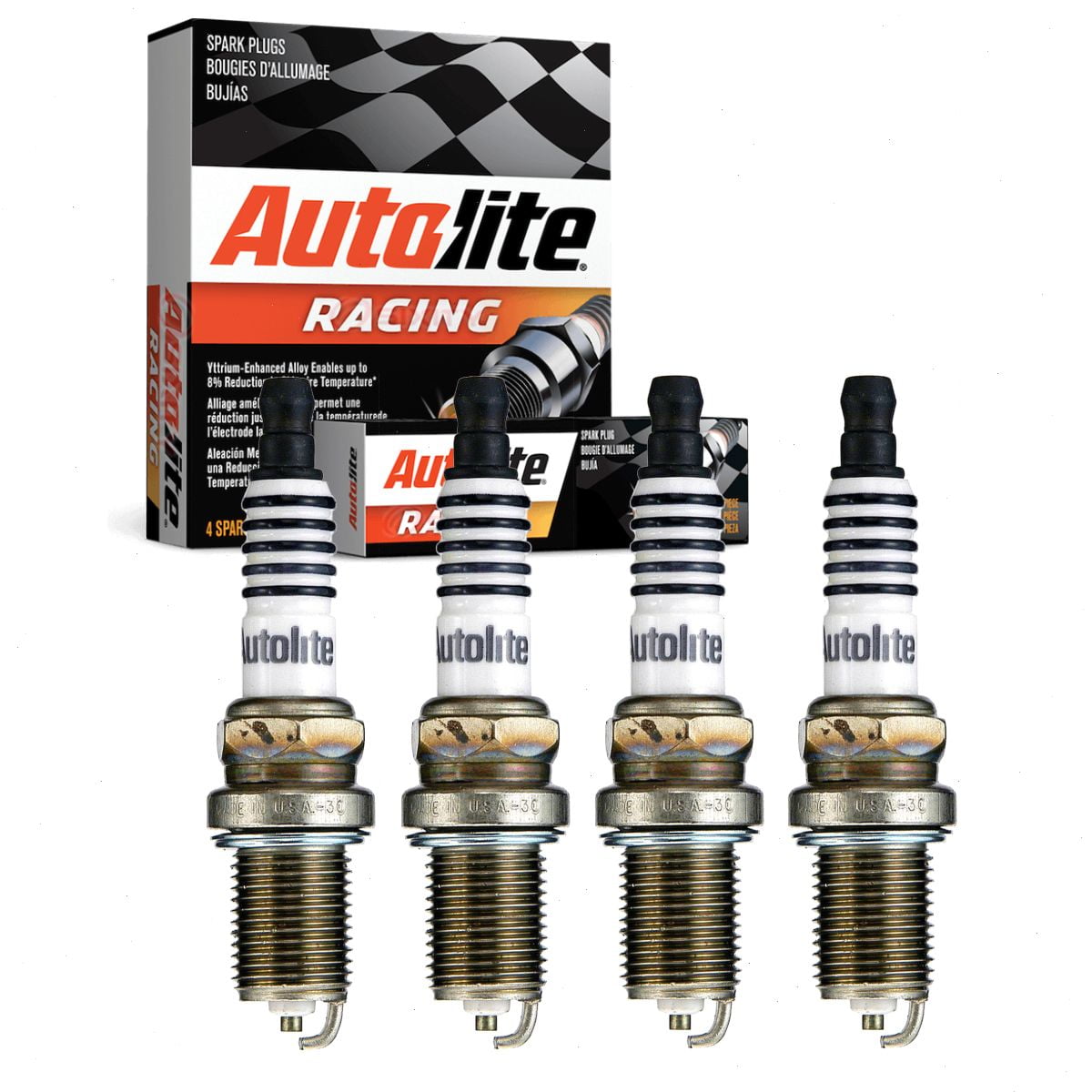 4 pc Autolite AR3923 Racing Spark Plugs for 344 6962 Ignition Wire ...