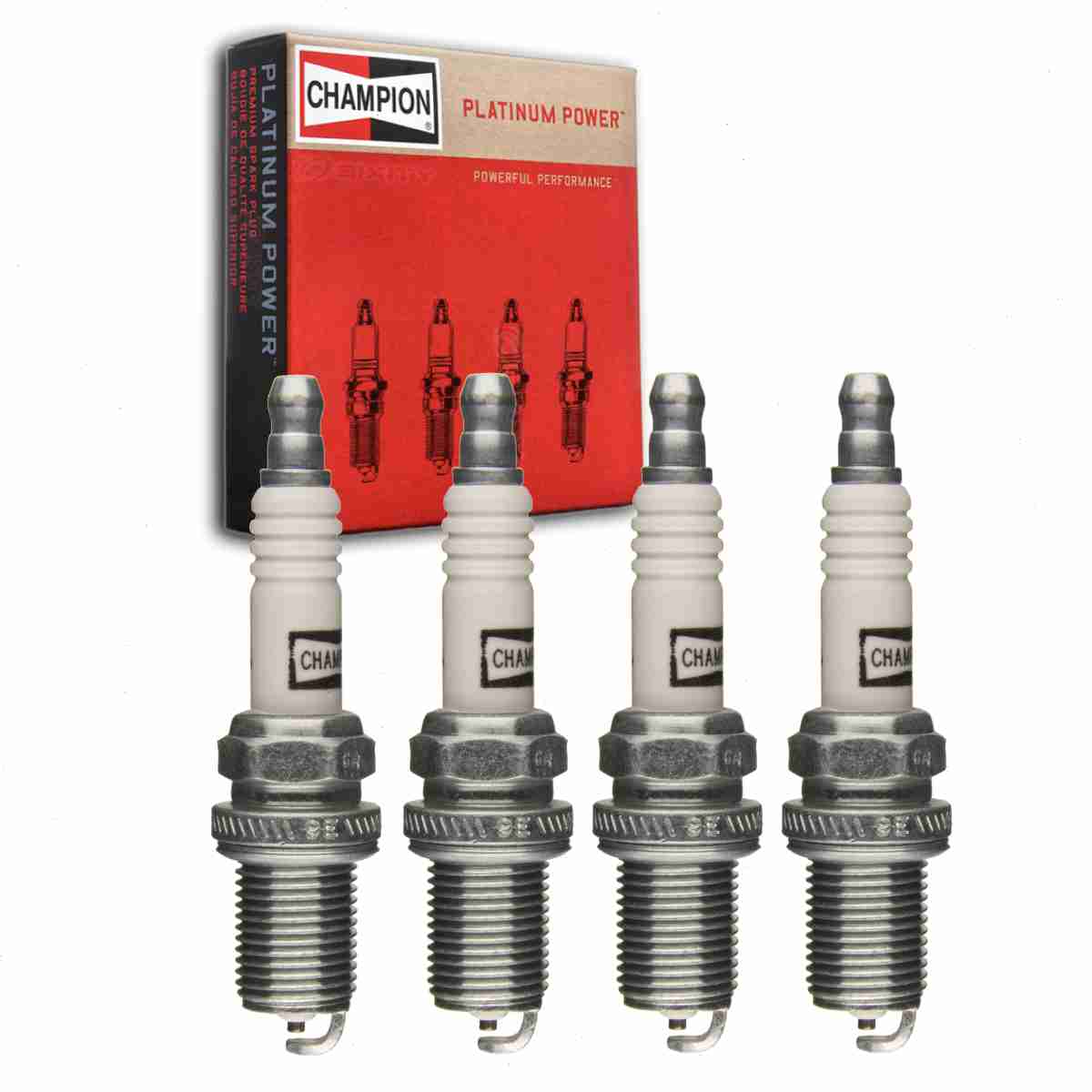 4 pc Champion 3344 Platinum Spark Plugs for BCPR6EVX11 F6DP F7LC0R2 ...