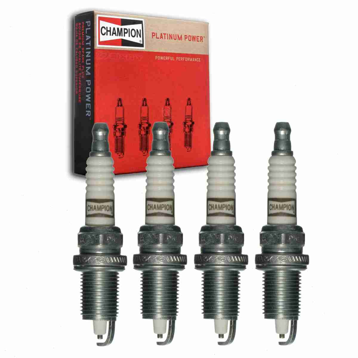 4 pc Champion 3436 Platinum Spark Plugs for 4313 HGR7MDPO RC12LC4 ...