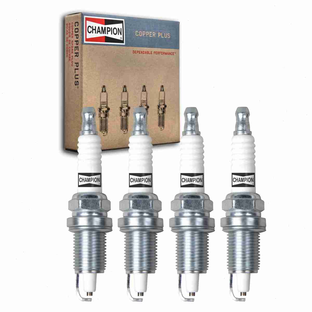 4 pc Champion 438 Copper Plus Spark Plugs for RC12ECC ZFR5N Ignition ...