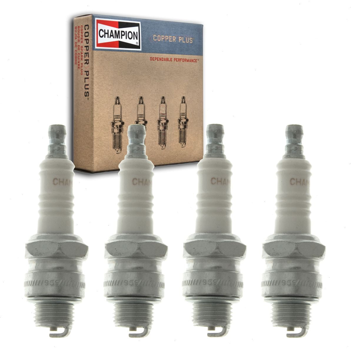4 pc Champion 511 Copper Plus Spark Plugs for 14-9 14-9X 46 834232-MI ...