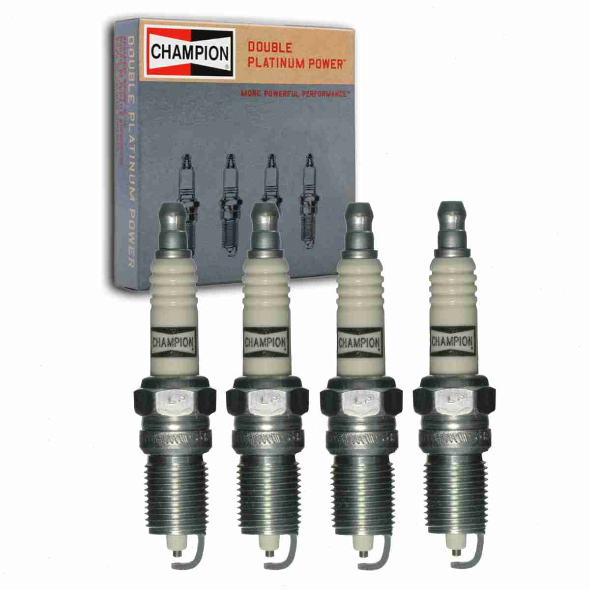 4 pc Champion 7015 Double Platinum Spark Plugs for 41-805 RS14PMP4 ...