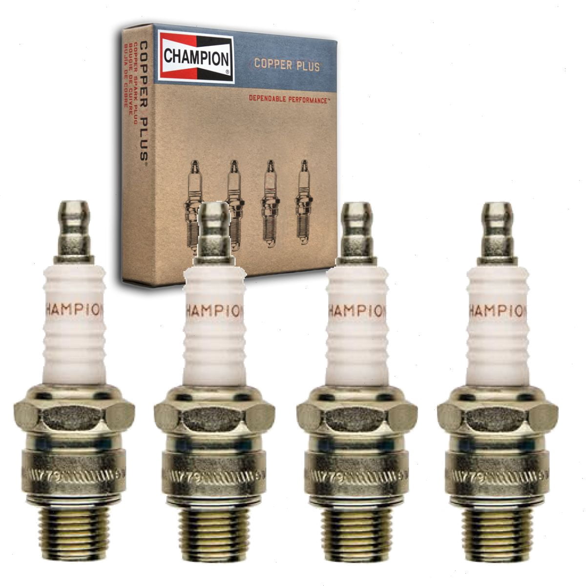 4 pc Champion 833-1 Copper Plus Spark Plugs for L78V Ignition Wire ...