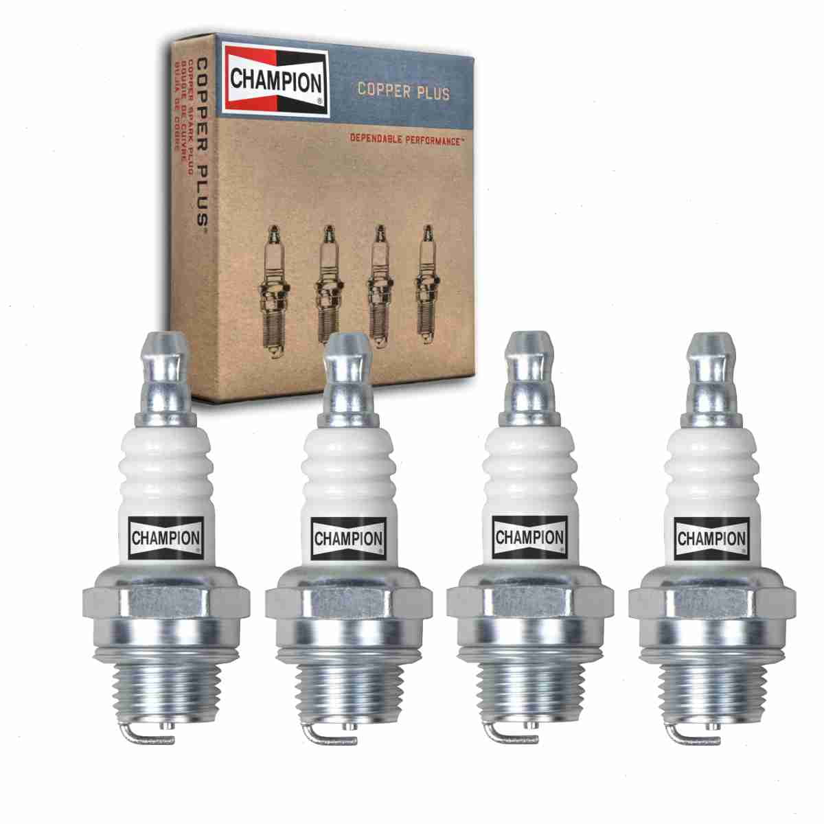 4 pc Champion 843 Copper Plus Spark Plugs for 14-7N 4419643 7543 77-302 ...