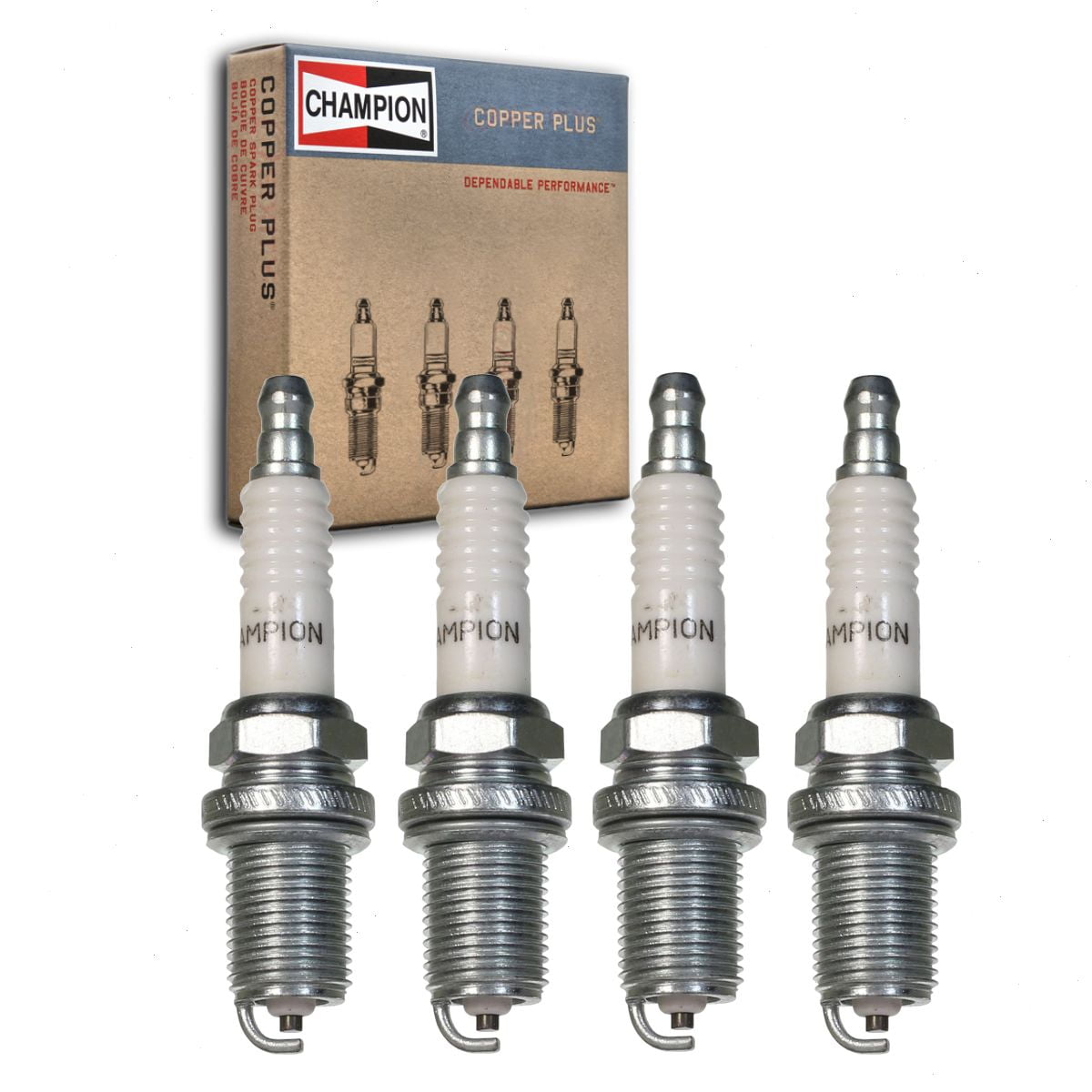 4 pc Champion 988 Copper Plus Spark Plugs for XC10YC Ignition Wire ...