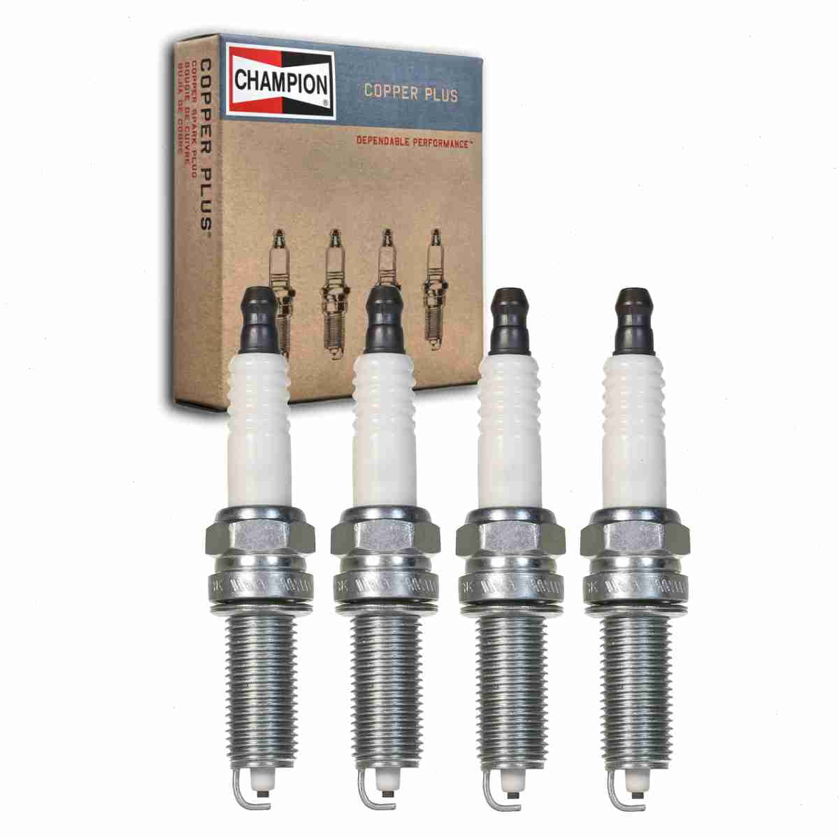 4 pc Champion Copper Plus Spark Plugs compatible with Kia Forte 1.8L 2 ...