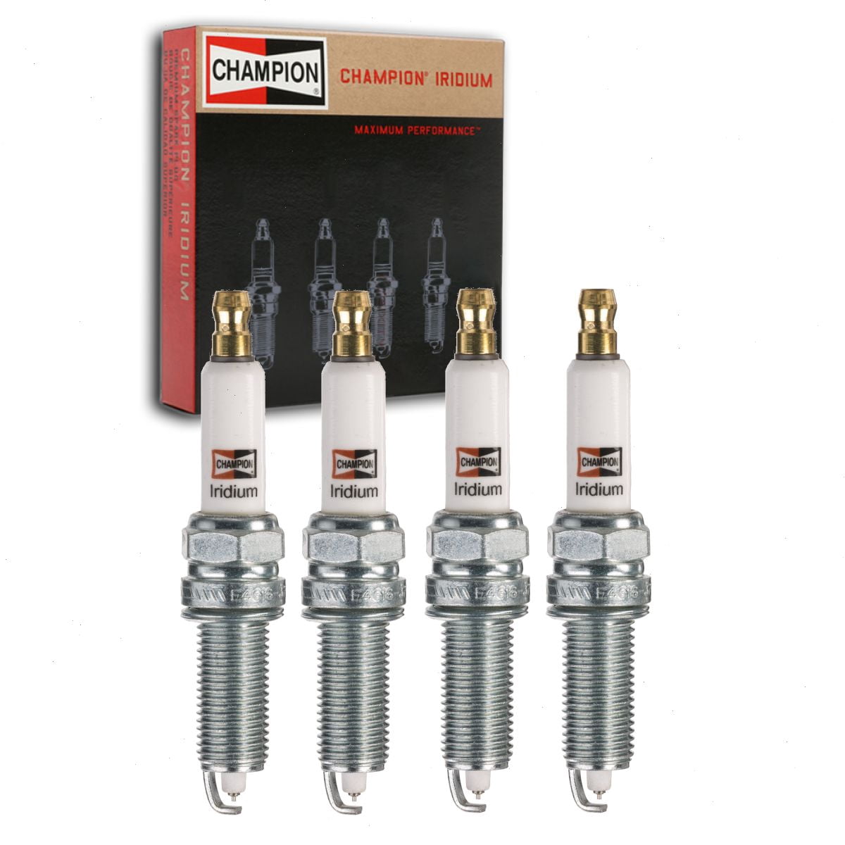 4 pc Champion Iridium Spark Plugs compatible with Hyundai Santa Fe ...
