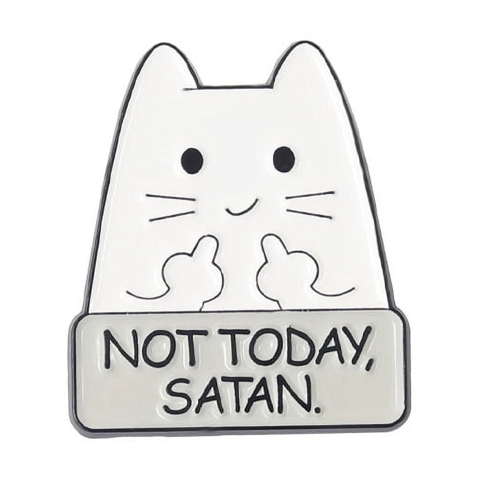 4 pc Cute White Cat Alloy with Enamel Brooch White 23x26mm - Walmart.com