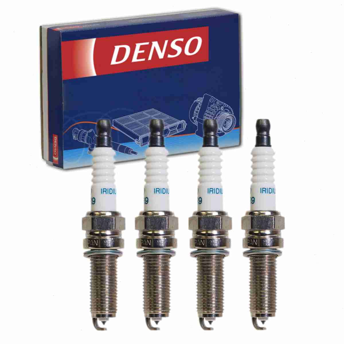 4 pc DENSO 3423 Spark Plugs for 8-97311-393-0 SXU16HPR-9 Ignition Wire Secondary - Walmart.com
