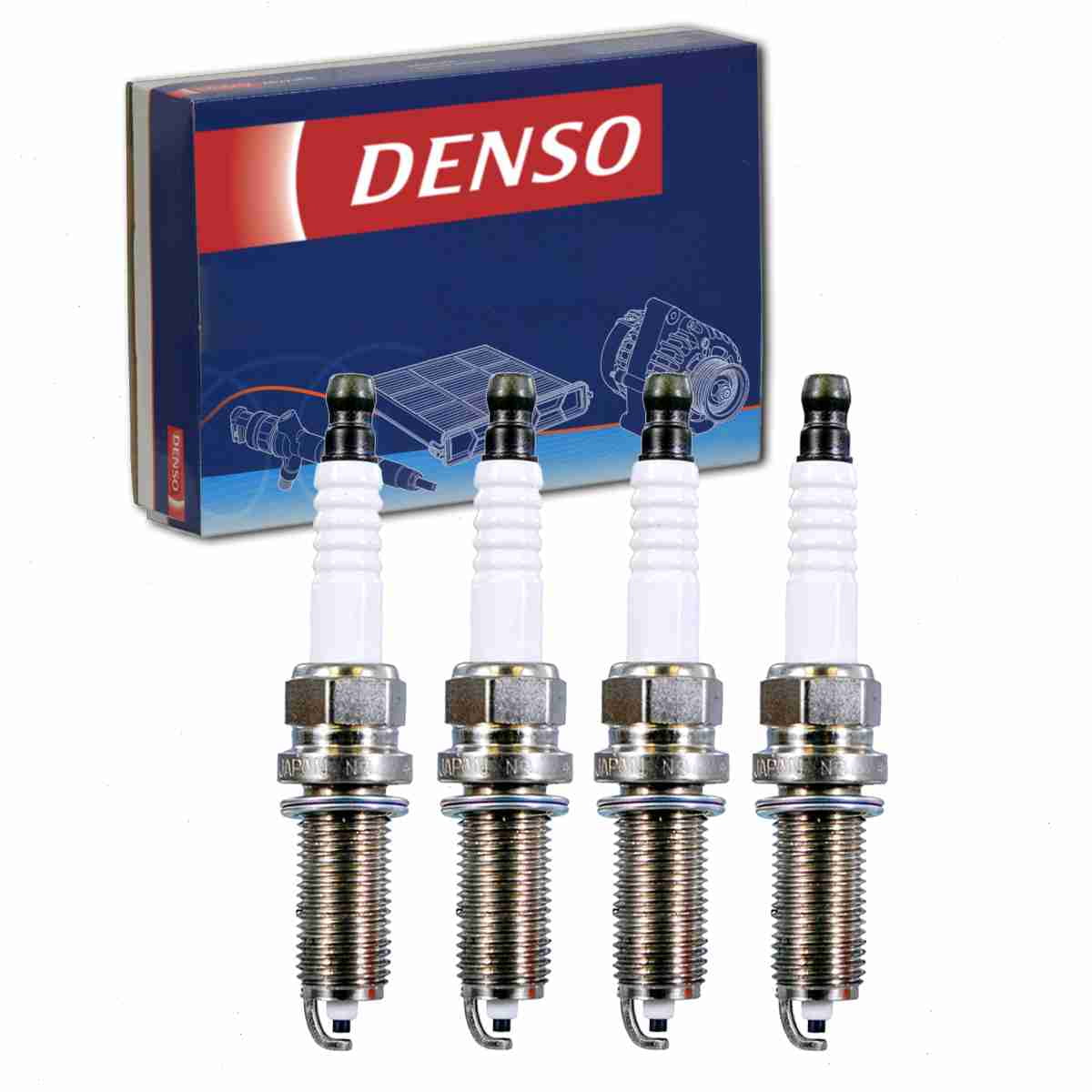 4 pc DENSO 3492 Spark Plugs for 12290-5A2-A01 12290-5A2-A02 DXE22HQR ...