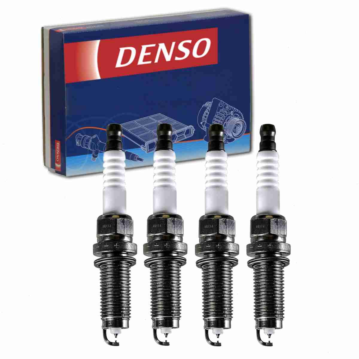 4 pc DENSO 3500 Spark Plugs for 12290-5K0-A01 12290-5R0-003 DXE22HCR11S ...