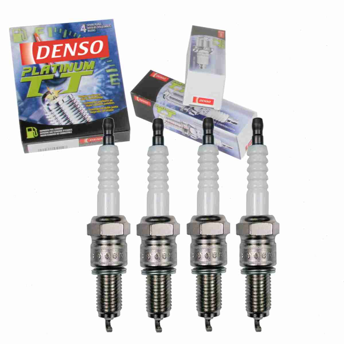 4 pc DENSO 4502 Platinum TT Spark Plugs for 0000-18-1690 0000-18-B601 ...